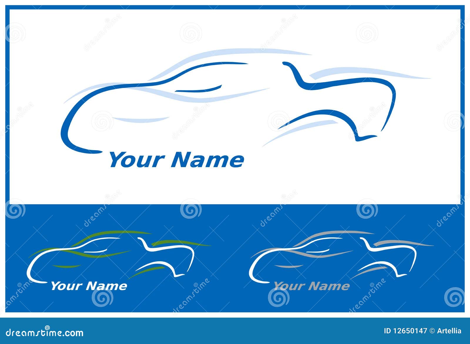 Auto-Zeichen im Blau vektor abbildung. Illustration von formel - 12650147