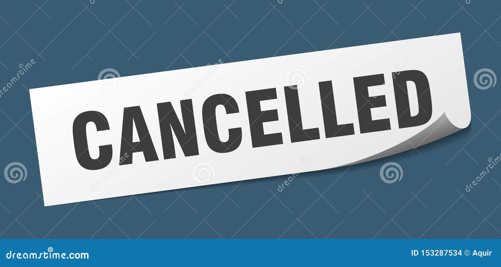 Autoadesivo annullato illustrazione vettoriale. Illustrazione di ...