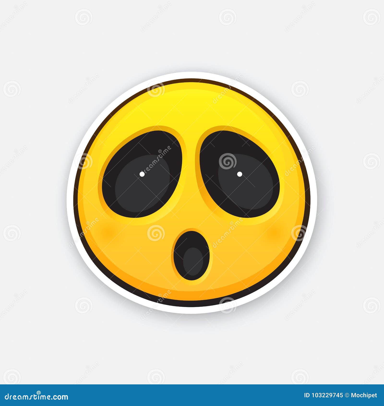 Autoadesivo Dell'emoticon Per L'espressione Dell'emozione Della ...