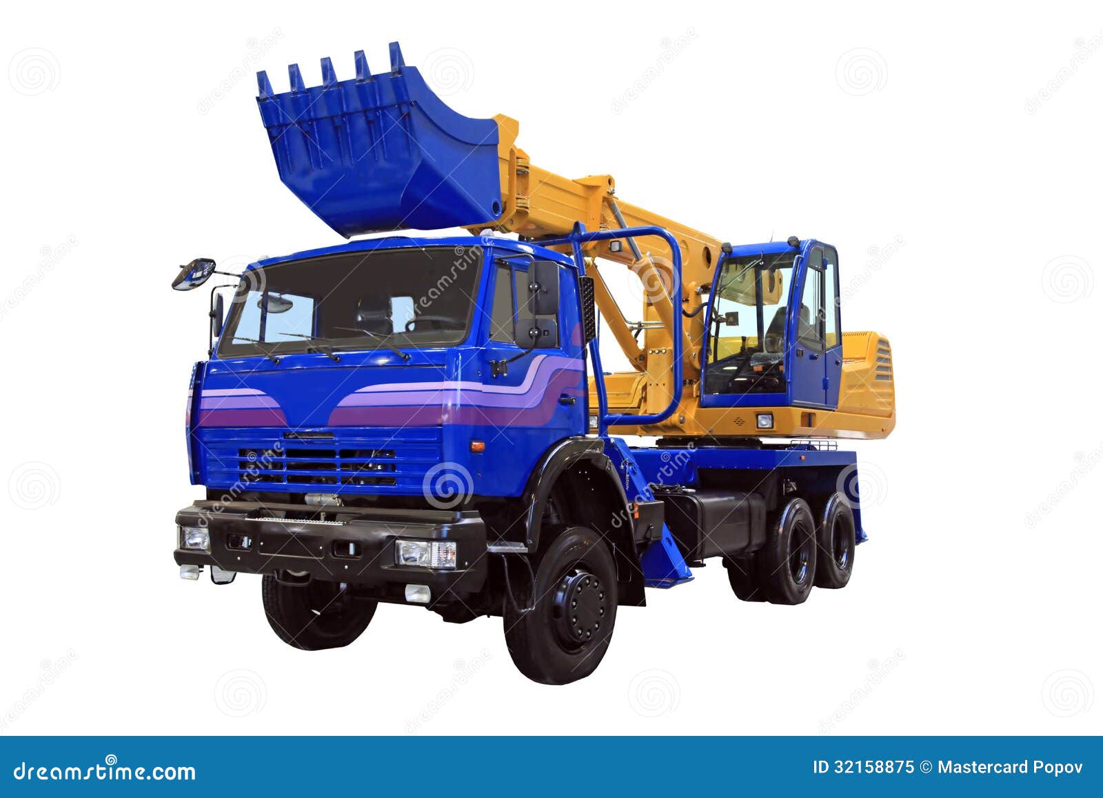 Autobagger stockbild. Bild von getrennt, spur, eisen - 32158875