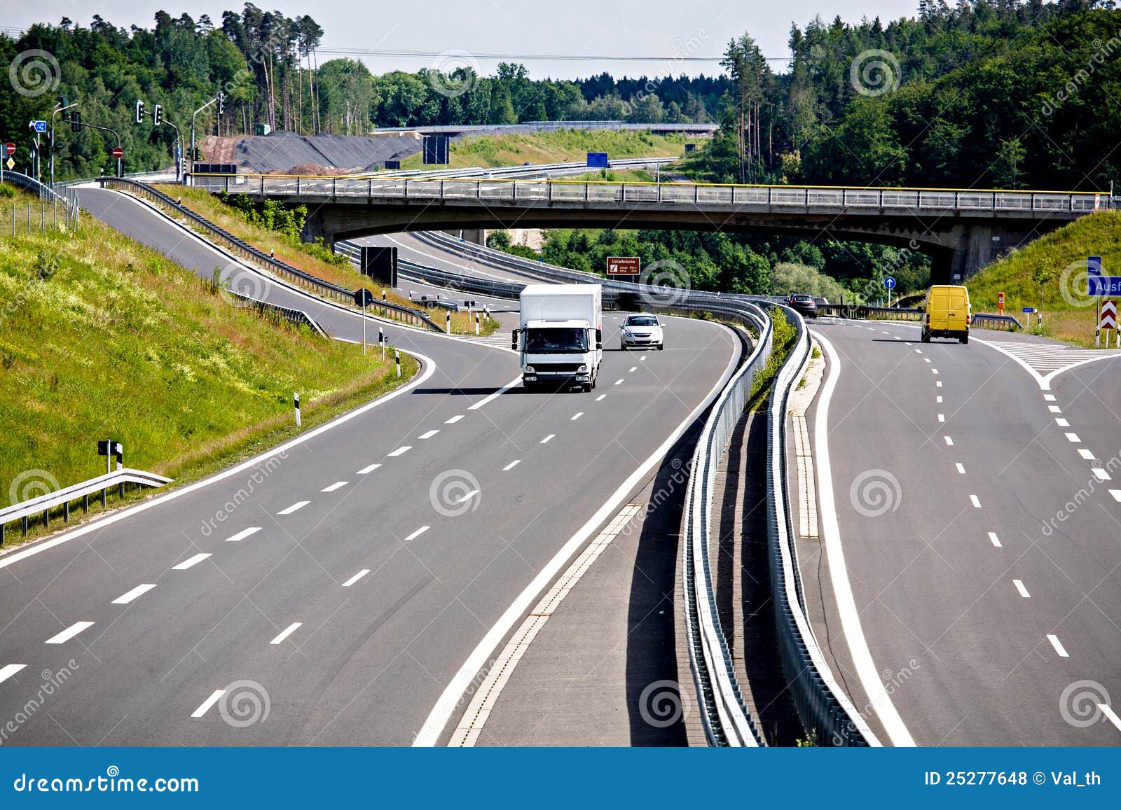 Autobahn stock photo. Image of road, construction, transportation ...