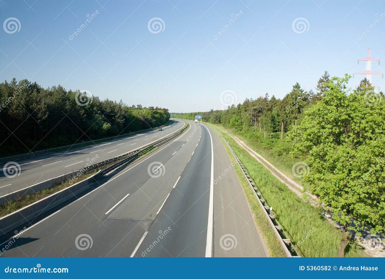 Autobahn stock photo. Image of trip, empty, traffic, freeway - 5360582