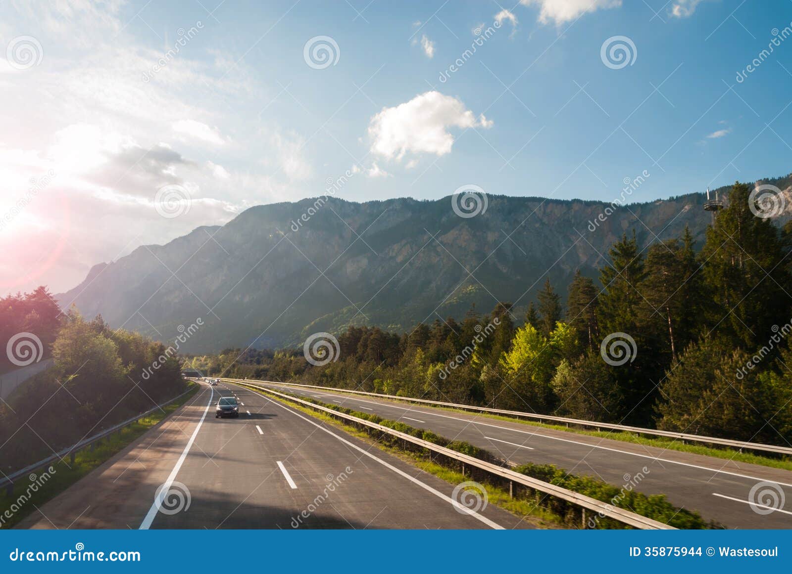 Autobahn stock photo. Image of austria, italy, alps, green - 35875944
