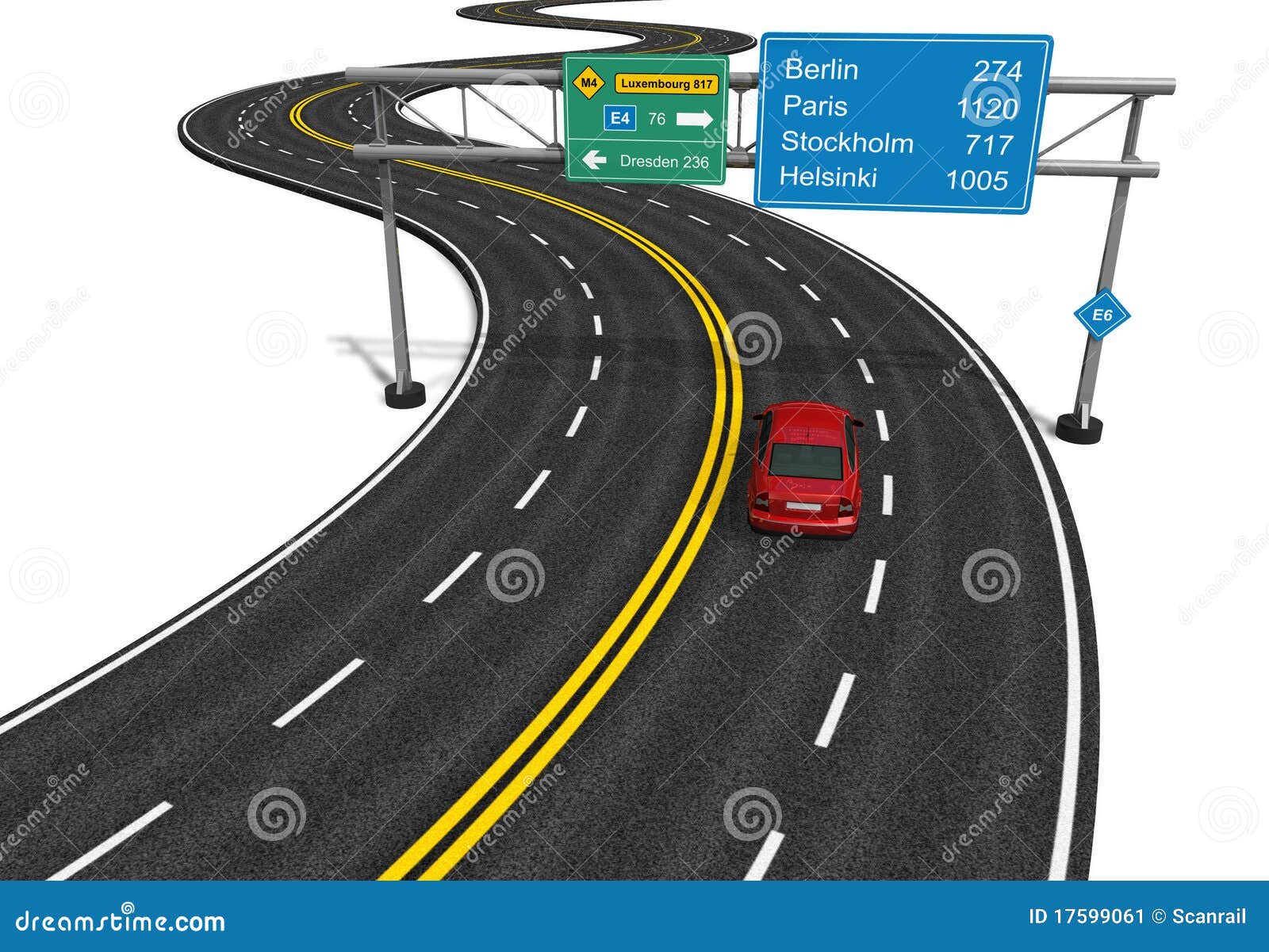 Autobahn concept stock illustration. Illustration of industrial - 17599061