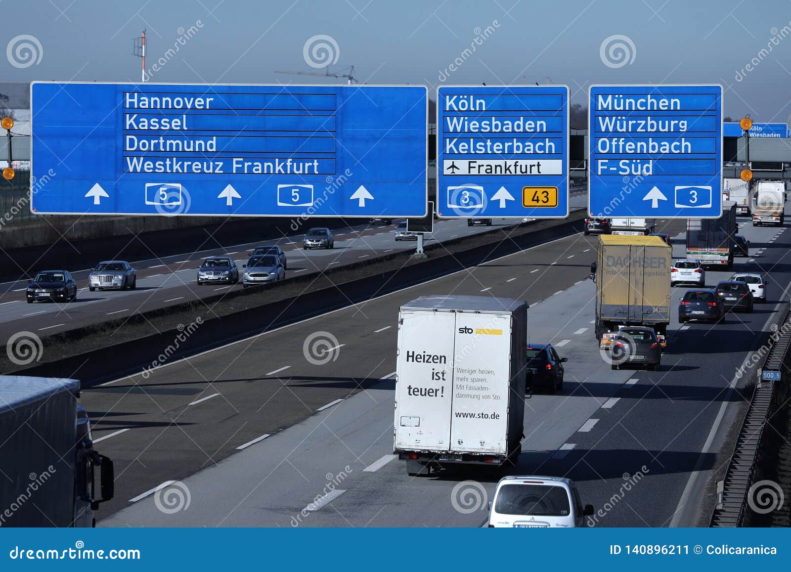 Autobahn Highway in Germany Editorial Photo - Image of transport ...
