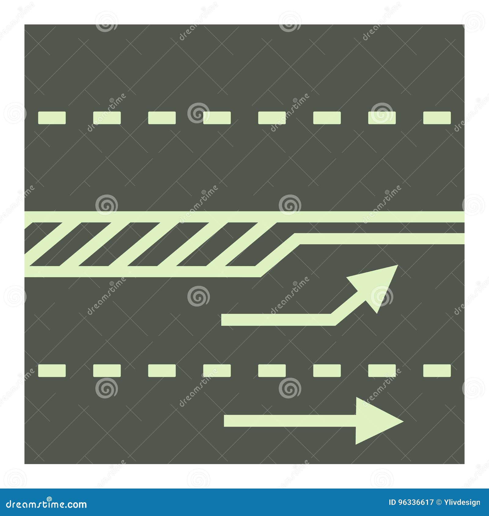 Autobahn Icon, Cartoon Style Stock Vector - Illustration of road, drive ...