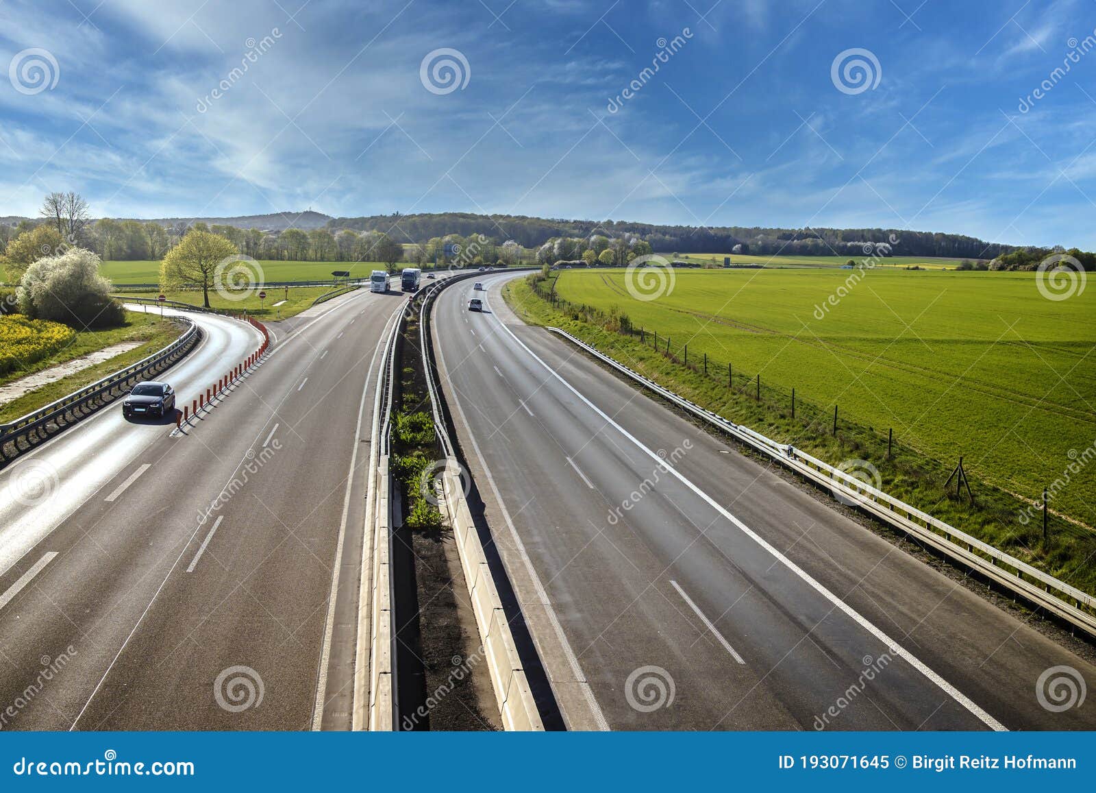 Autobahn landscape stock image. Image of autobahn, europe - 193071645