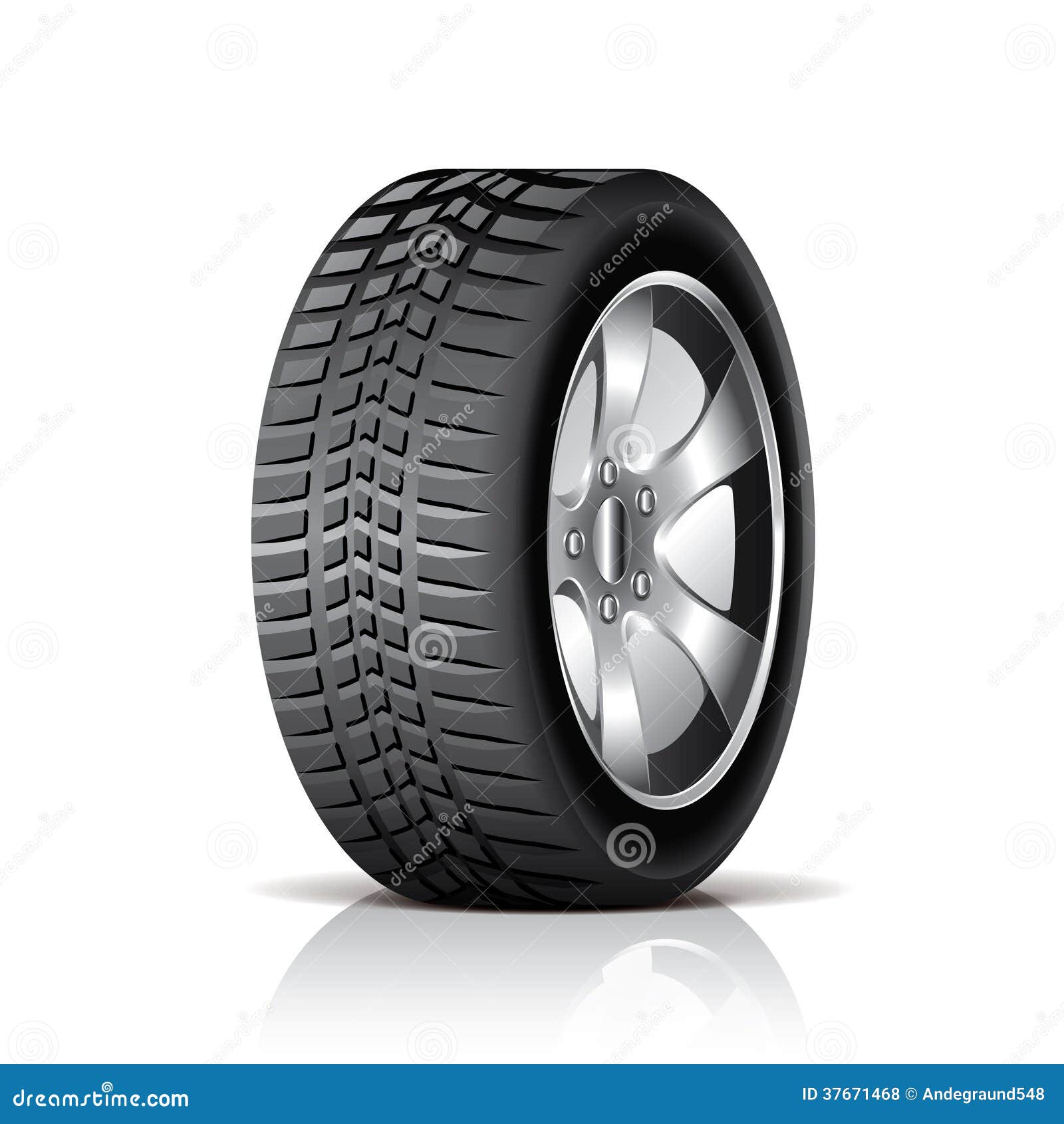 Autoband Op Witte Vector Wordt Geïsoleerd Die Vector Illustratie ...