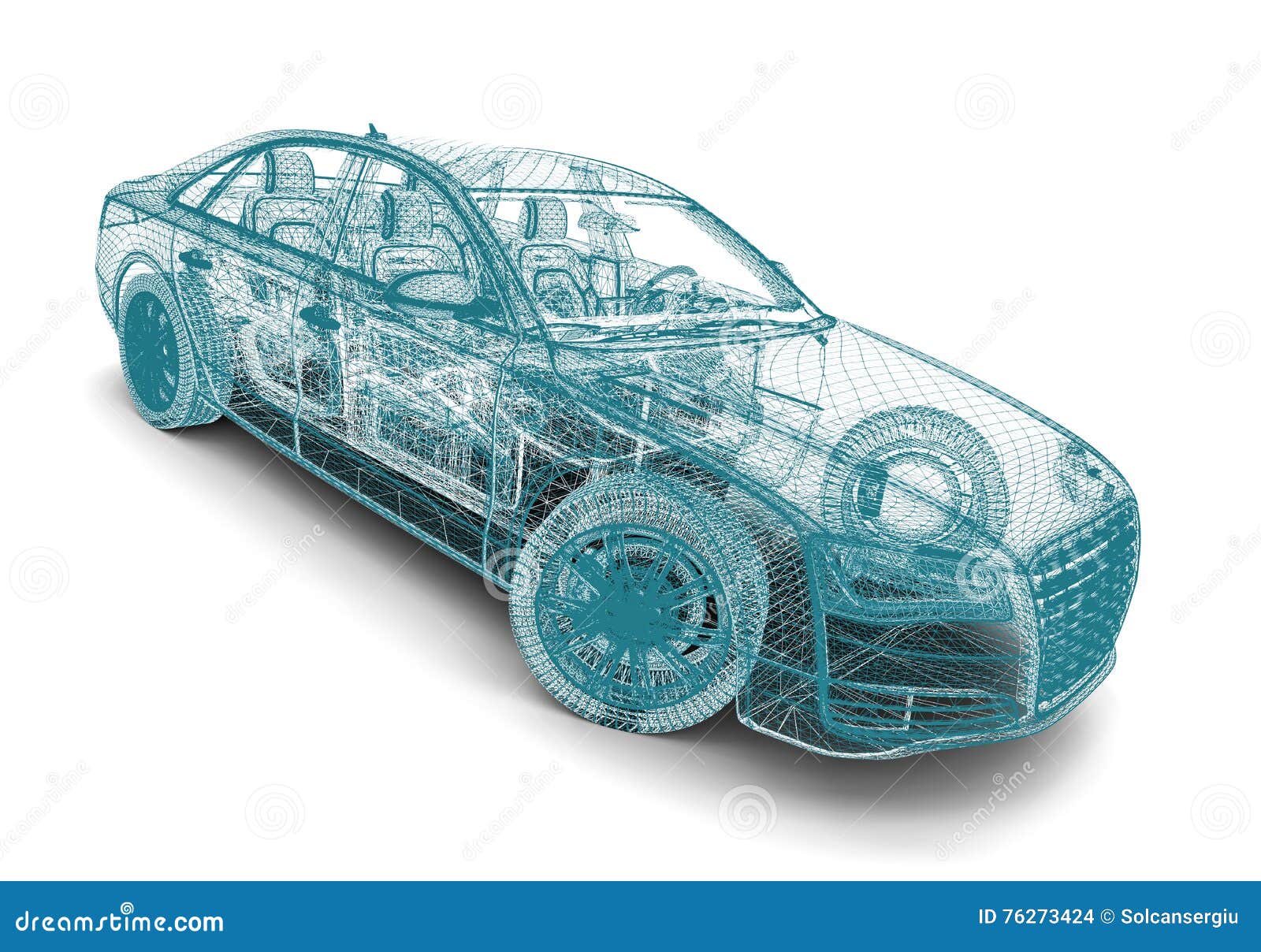 Autobau stock abbildung. Illustration von fabrik, scheinwerfer - 76273424