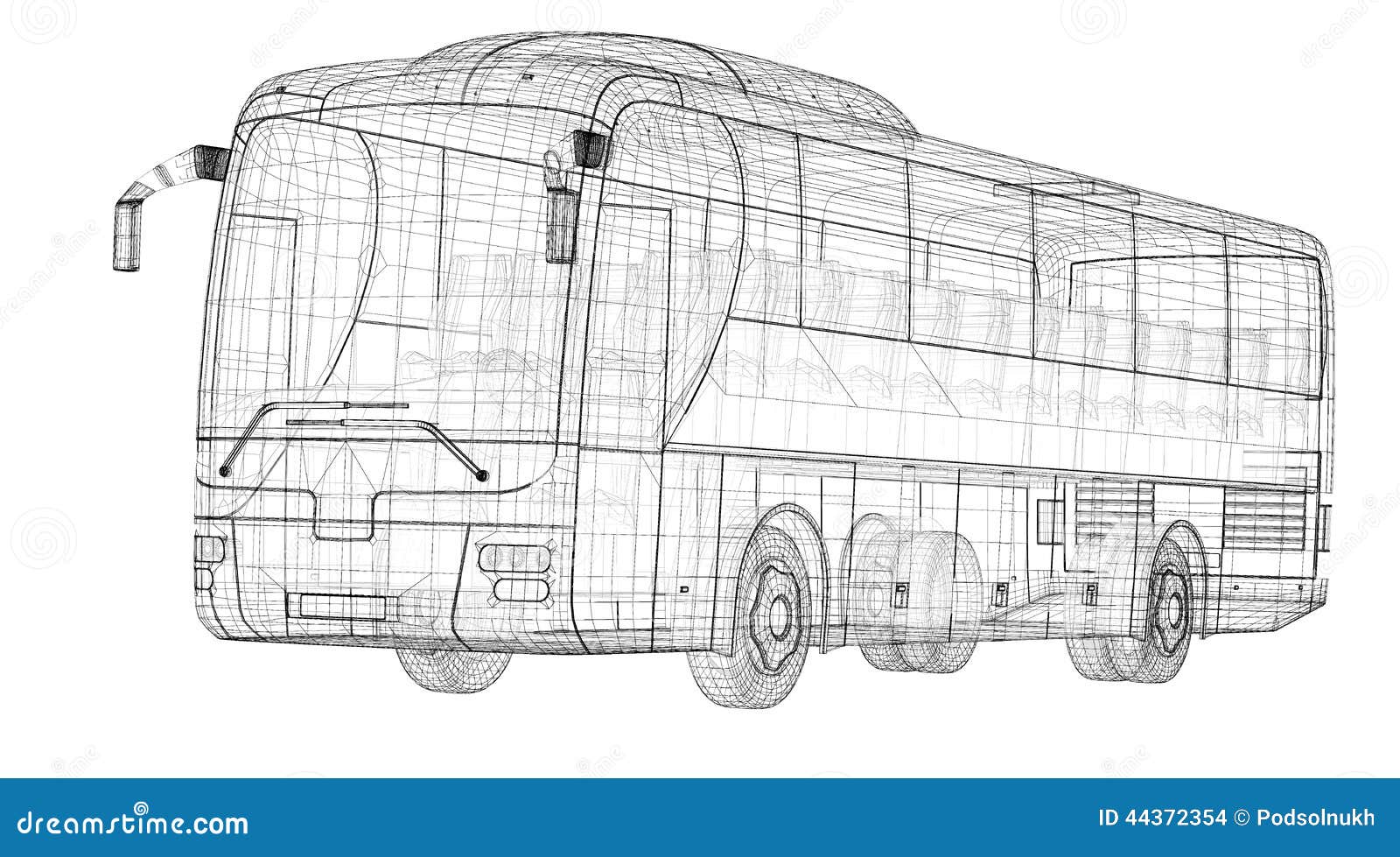 Autobus stock illustration. Illustration of isolated - 44372354