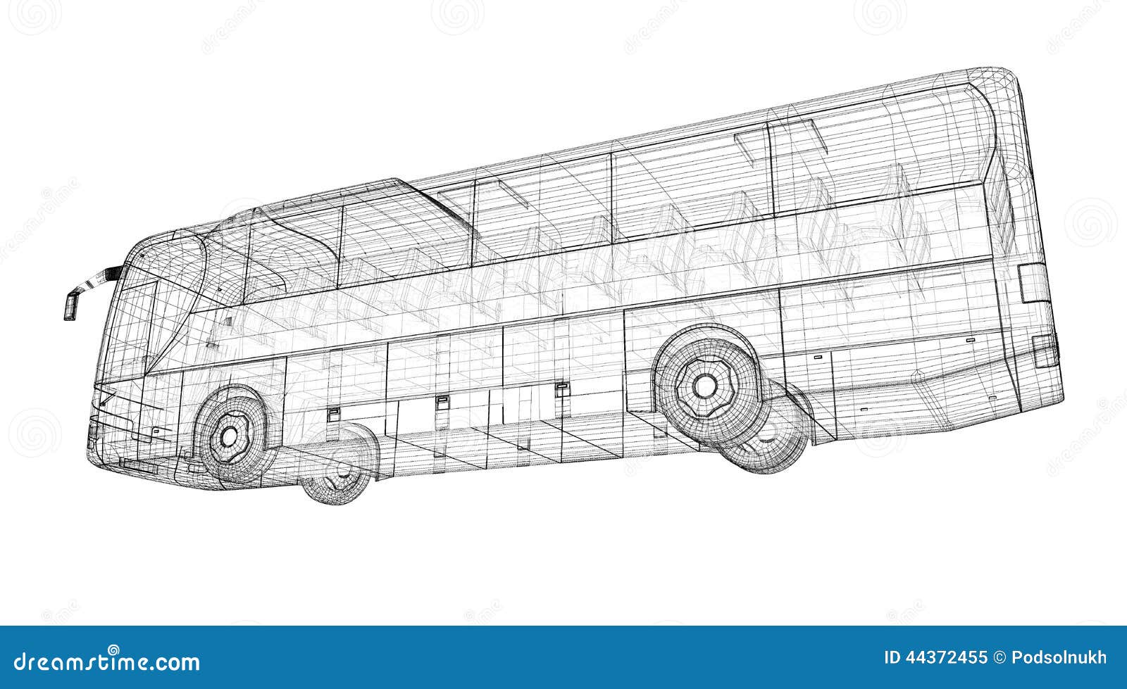 Autobus stock illustration. Illustration of copy, pick - 44372455