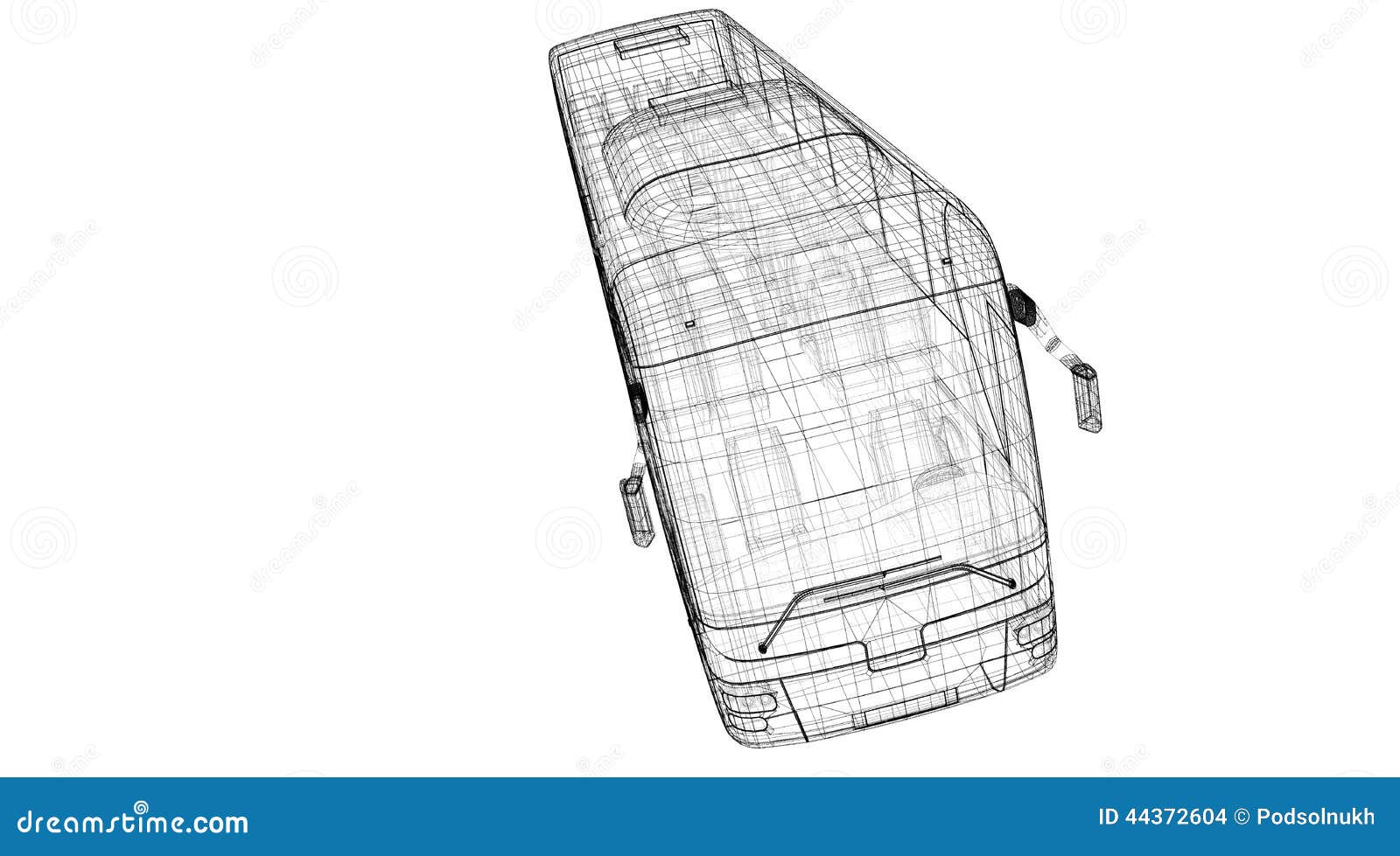Autobus stock photo. Image of isolated, blank, transport - 44372604