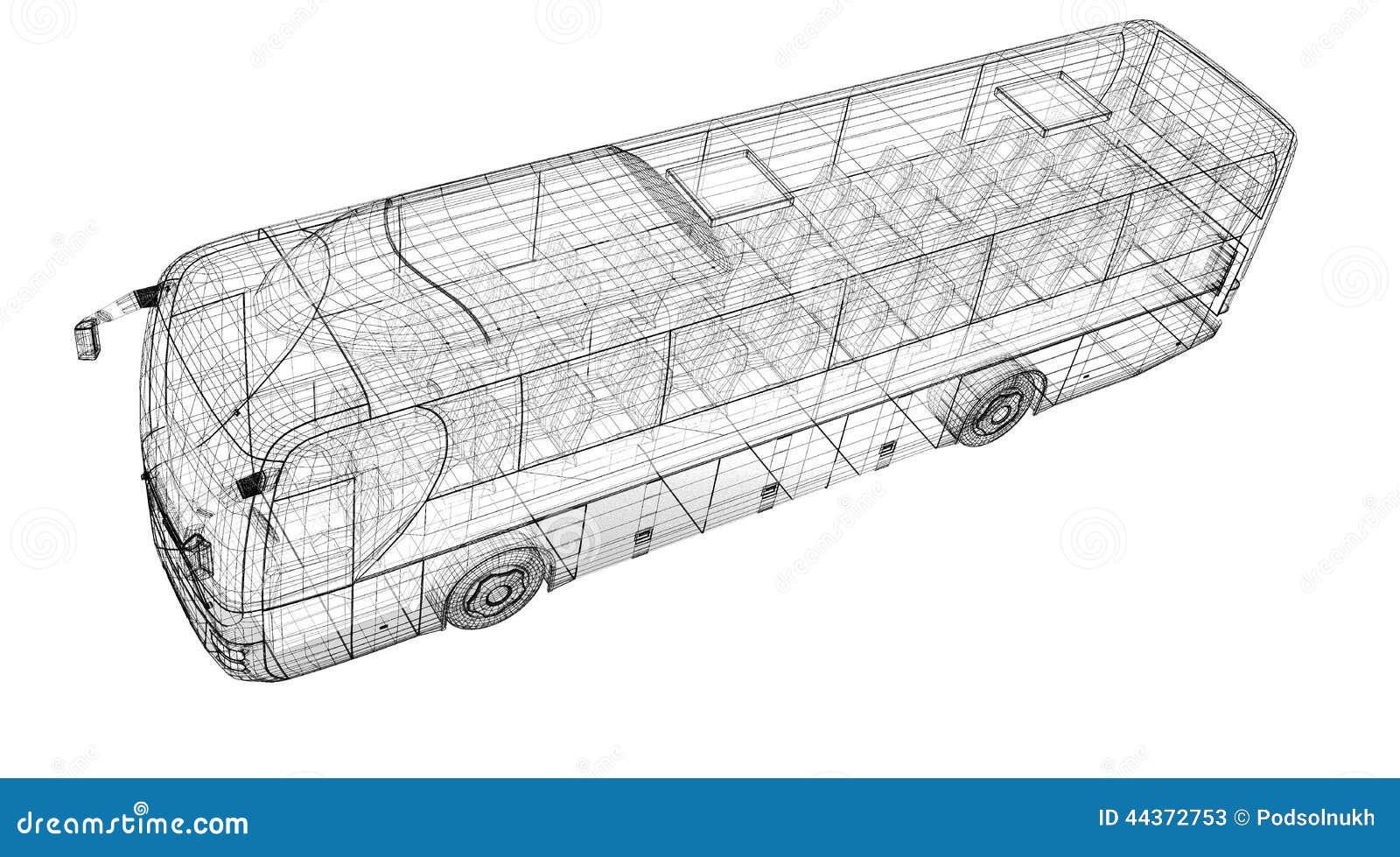 Autobus stock image. Image of shopping, delivering, blank - 44372753