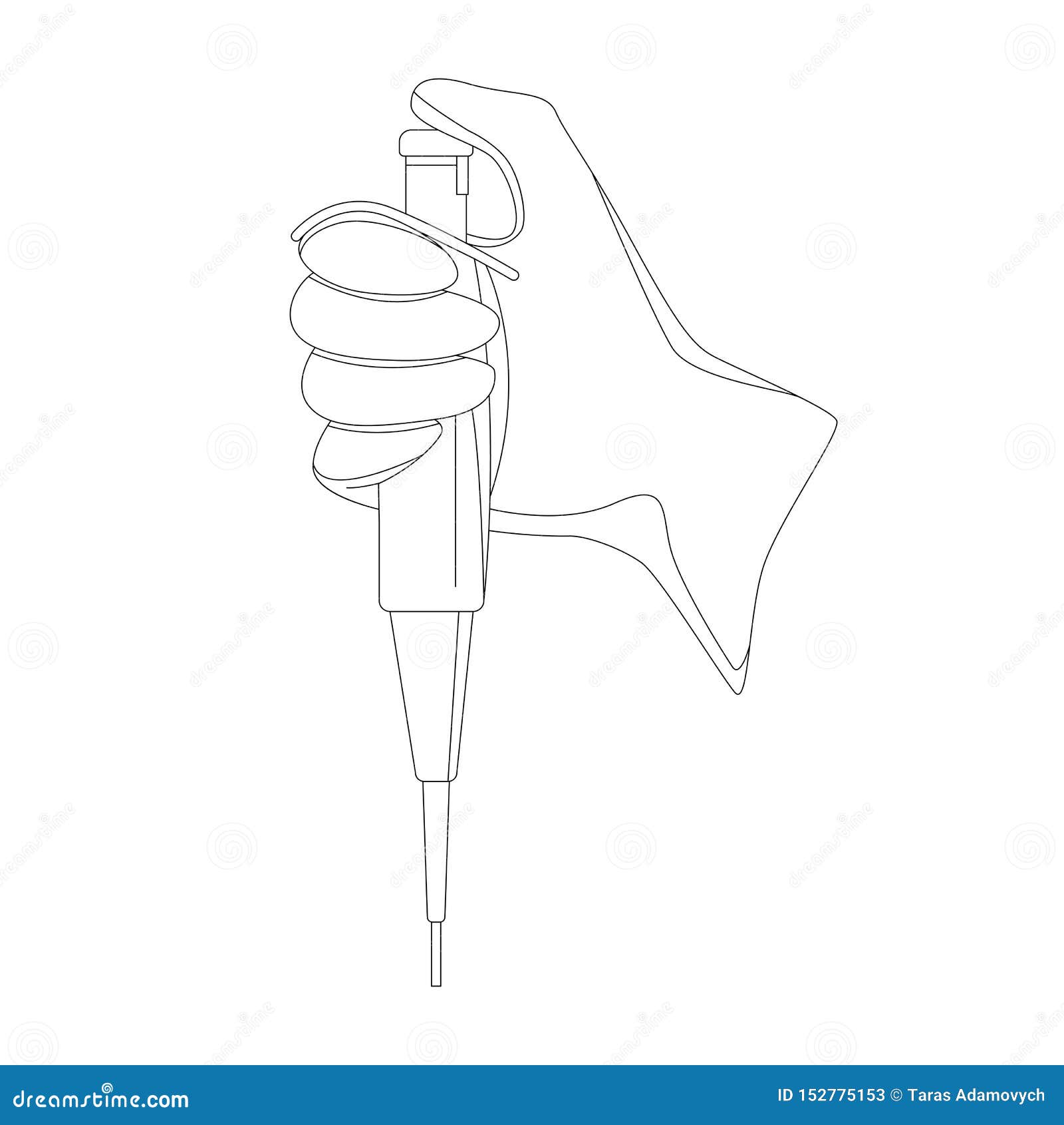 Autoclavable Pipette With A Tip For Work In The Laboratory. Royalty ...