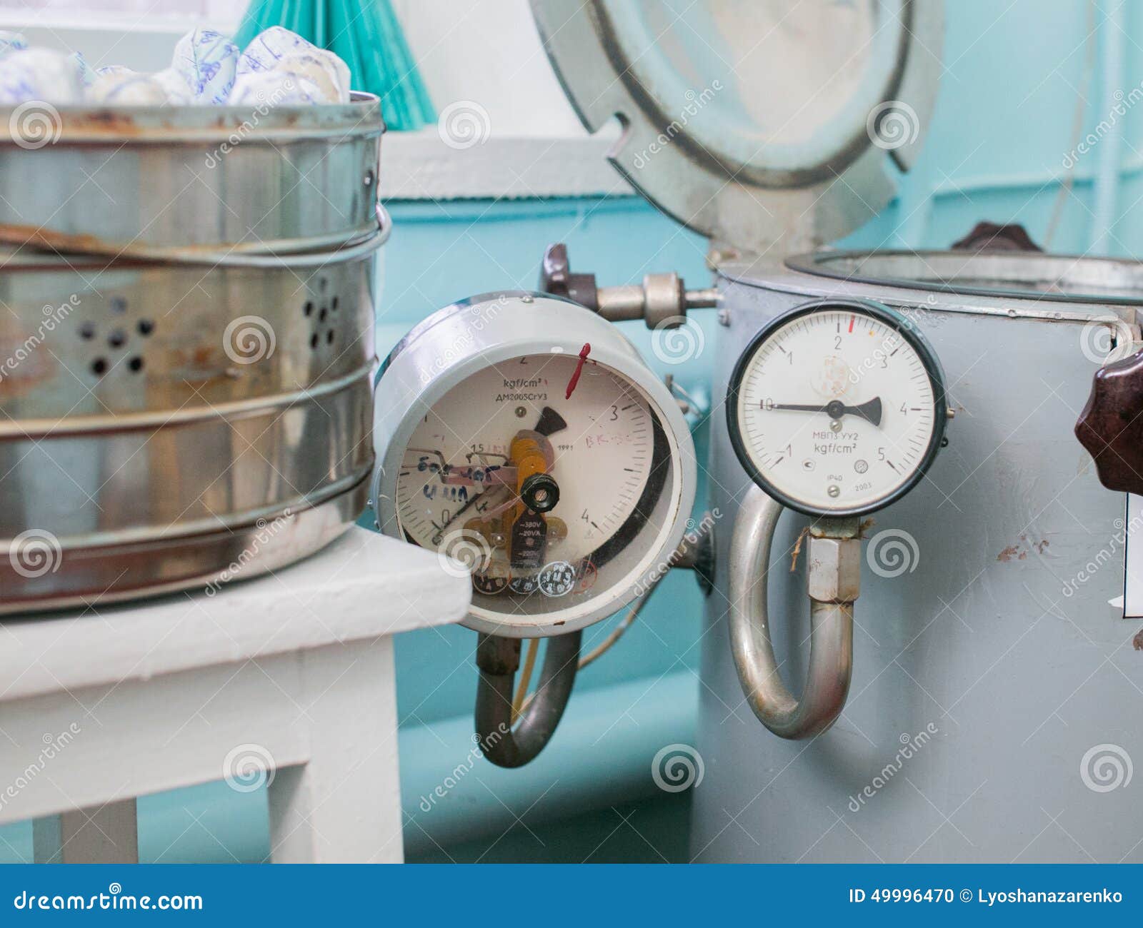 Autoclave in a medical lab stock photo. Image of biochemistry - 49996470