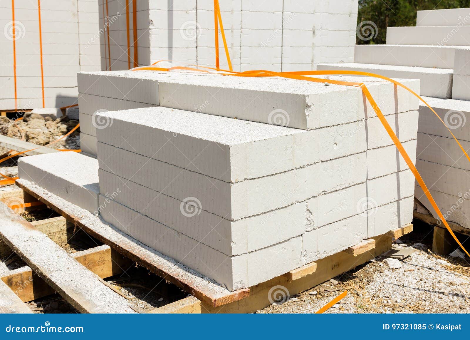 Autoclaved Aerated Concrete Stock Image - Image of cement, pattern ...