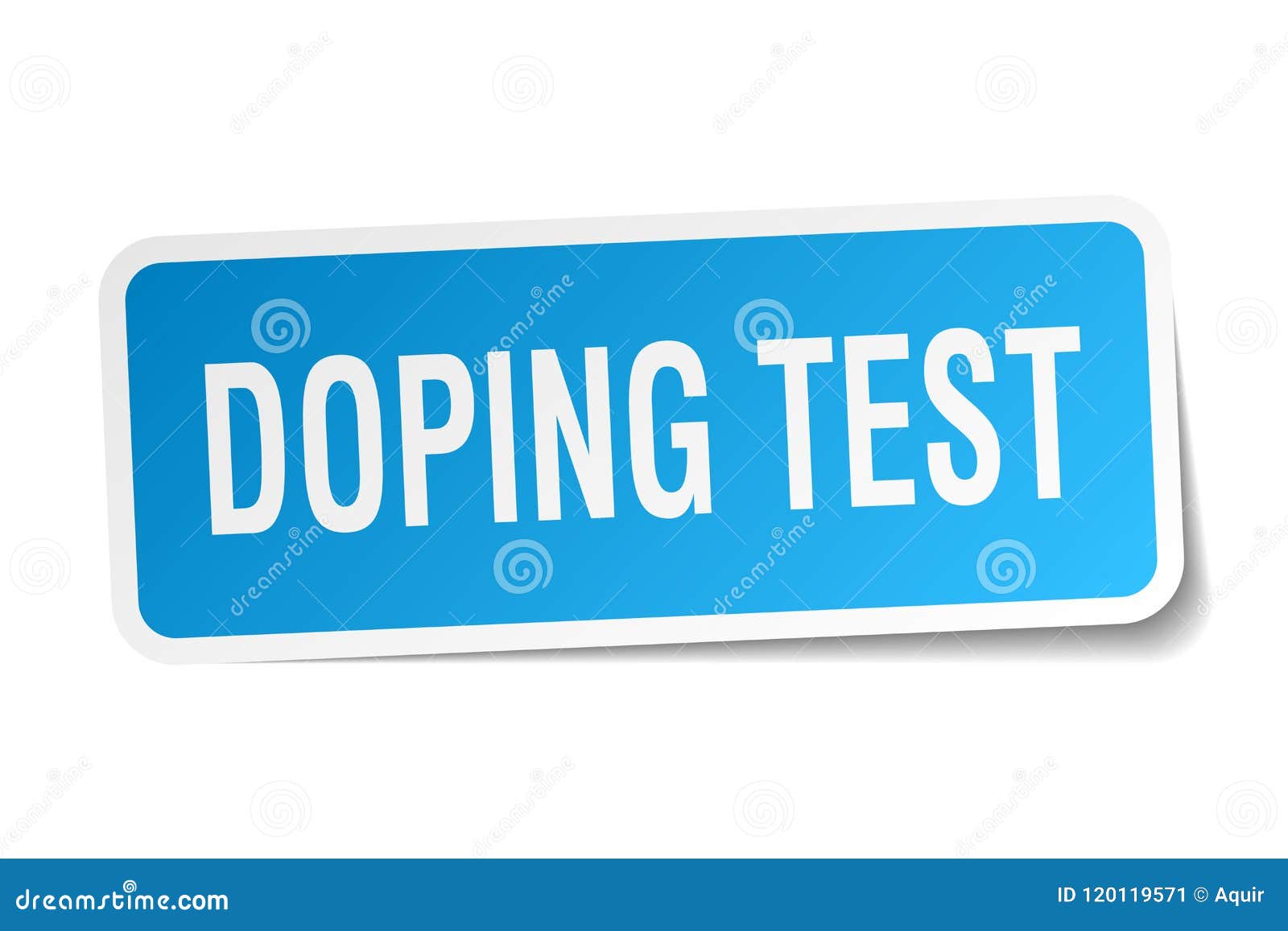 Autocollant D'essai De Dopage Illustration de Vecteur - Illustration du ...