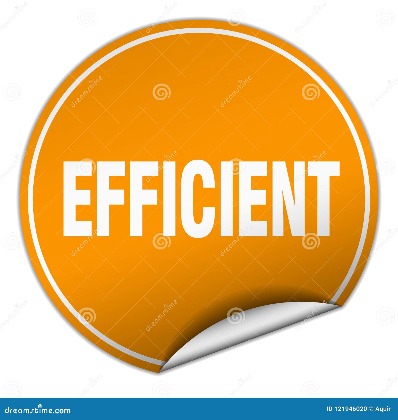 Autocollant efficace illustration de vecteur. Illustration du orange ...