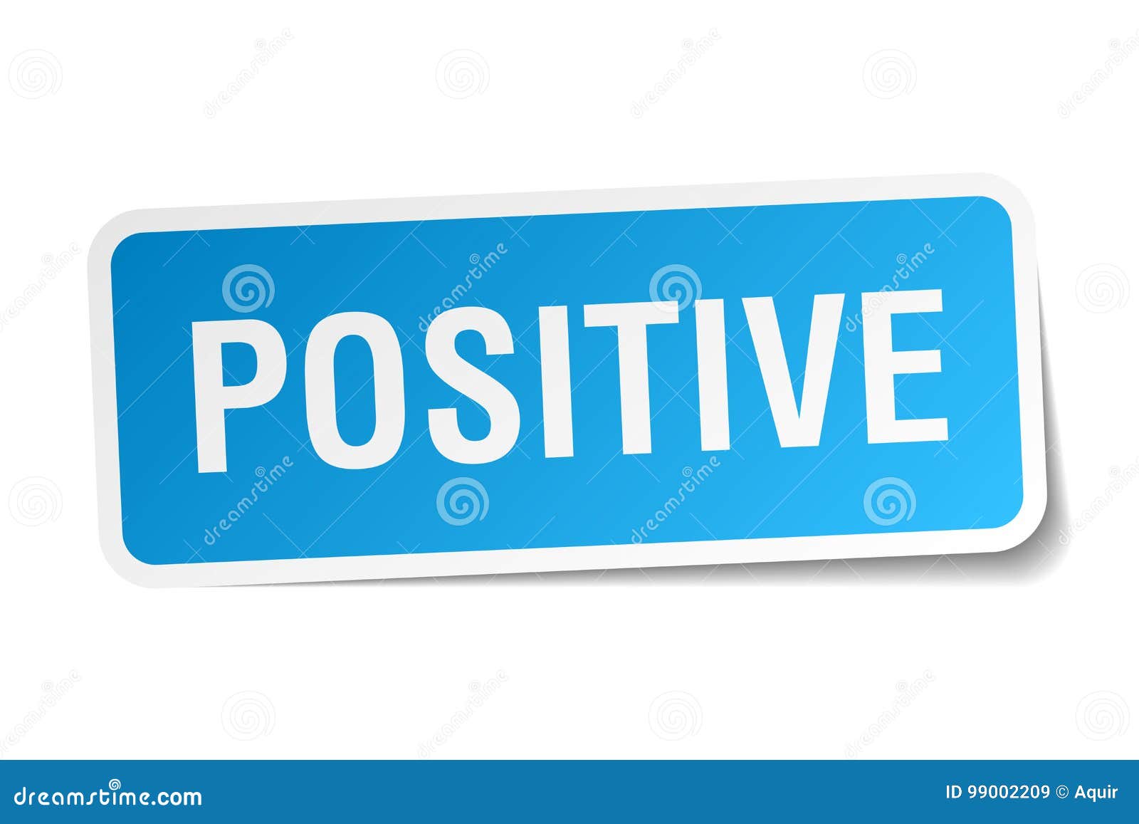 Autocollant positif illustration de vecteur. Illustration du place ...