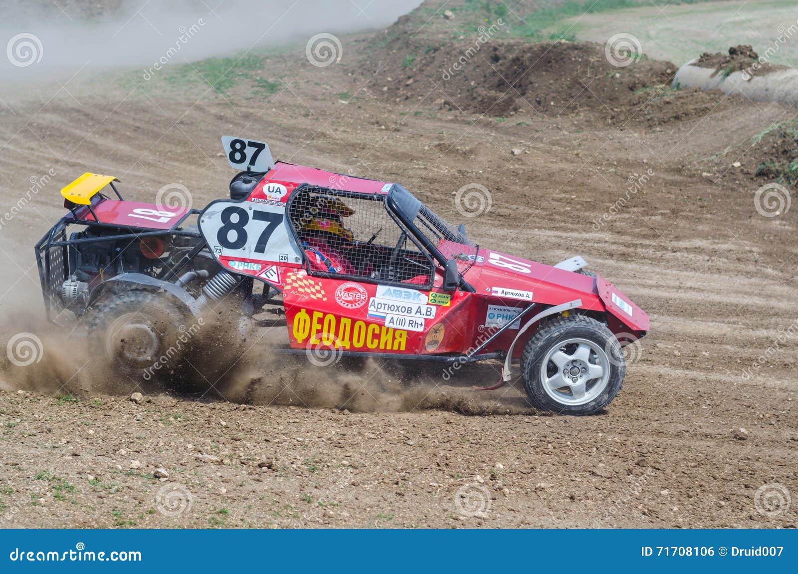 Autocross foto editorial. Imagen de paro, tierra, cochecillo - 71708106