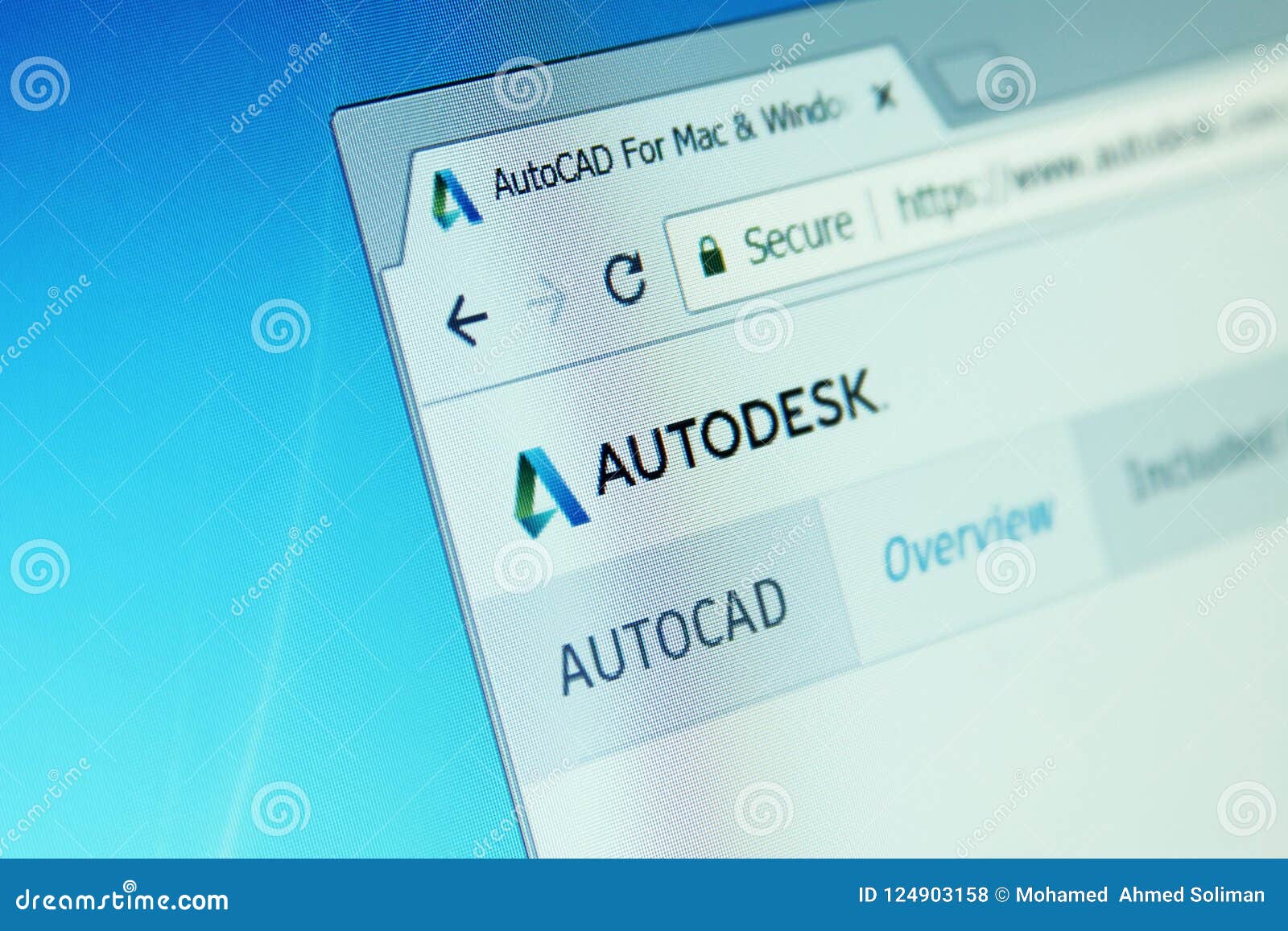 Autodesk autocad website editorial stock photo. Image of designs ...