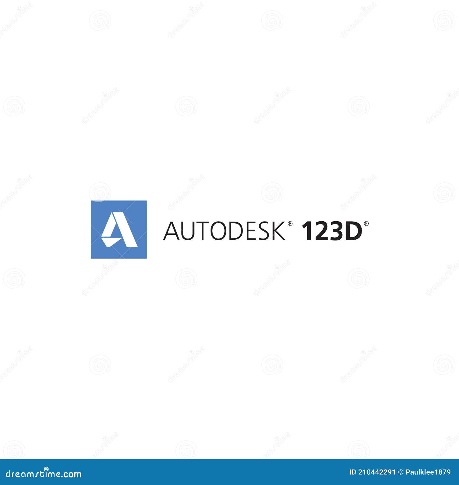 Autodesk 123d Logo Editorial Illustrative on White Background Editorial ... Autodesk 123d Logo Editorial Illustrative on White Background Editorial ...