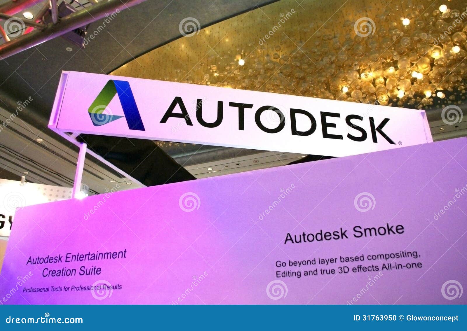 Autodesk exhibition logo editorial image. Image of audience - 31763950