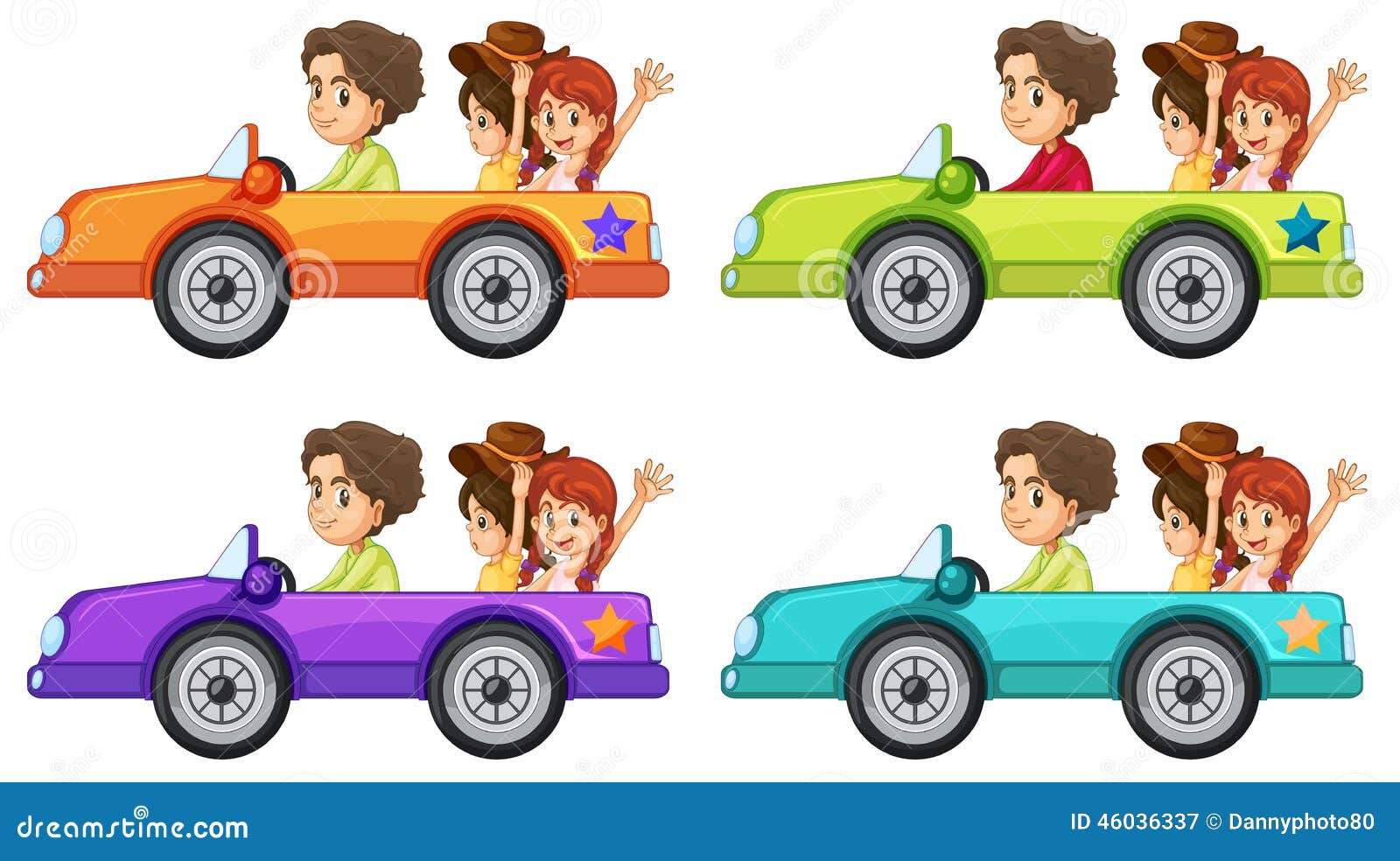 Autofahrt vektor abbildung. Illustration von autos, fahrt - 46036337