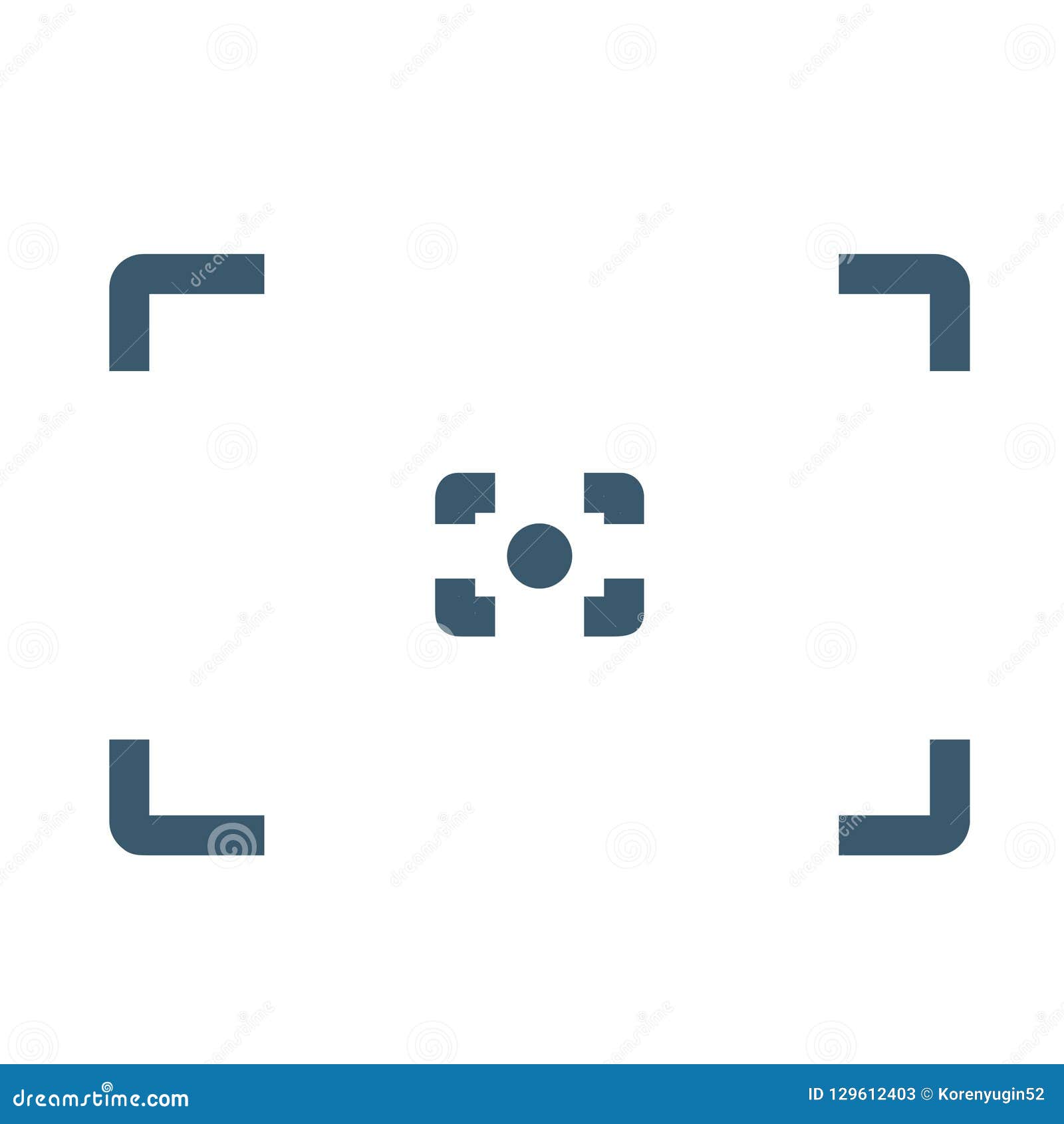 Autofocus Icon - Digital Photo Camera Illustration, Vector Image Stock ...