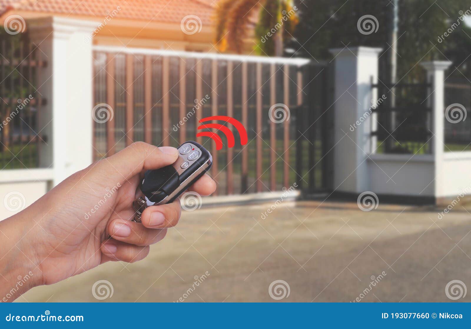 Automatic Gate Remote Contril Stock Photo - Image of industrial ...