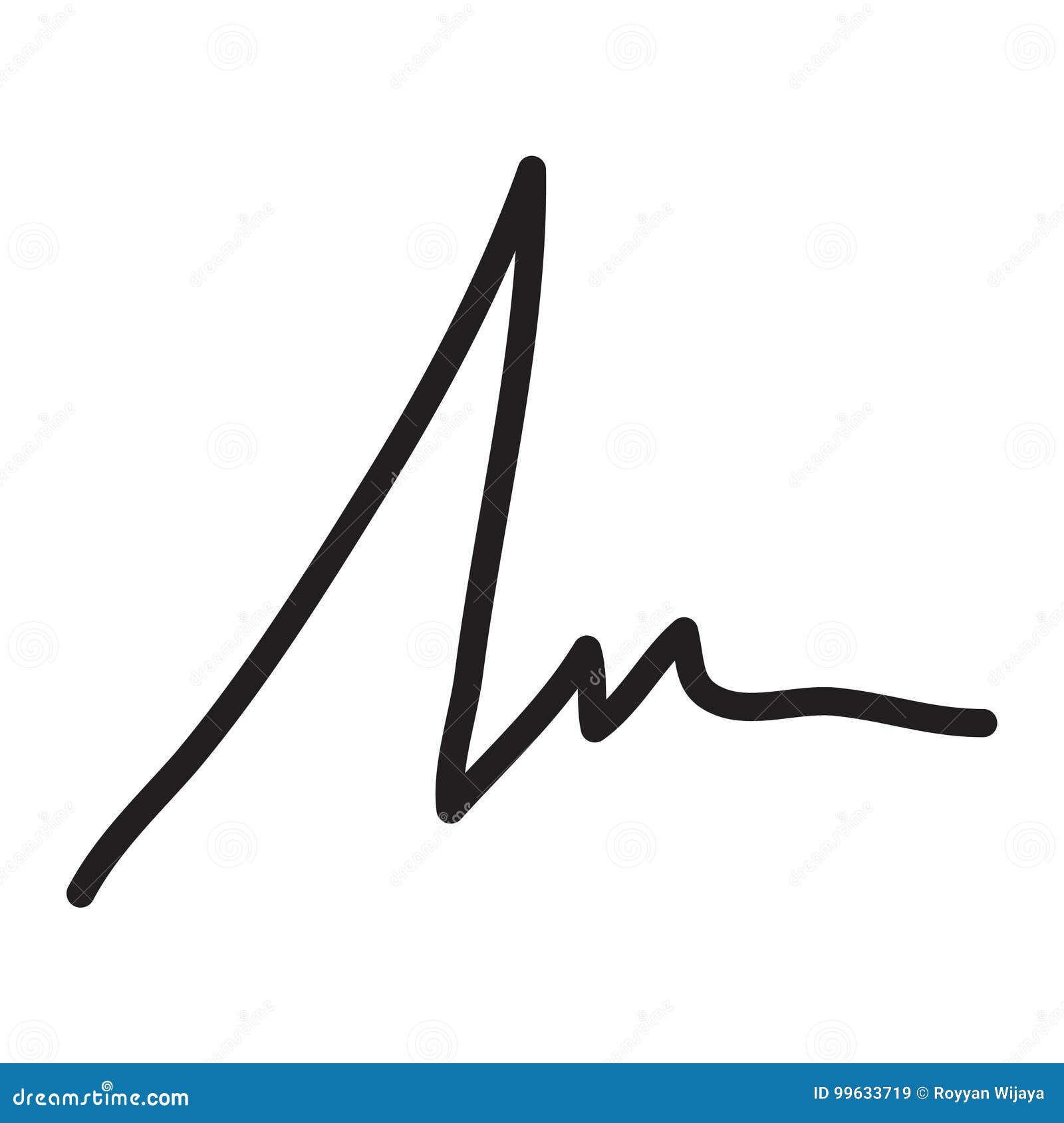 Autograph stock vector. Illustration of simple, autograph - 99633719