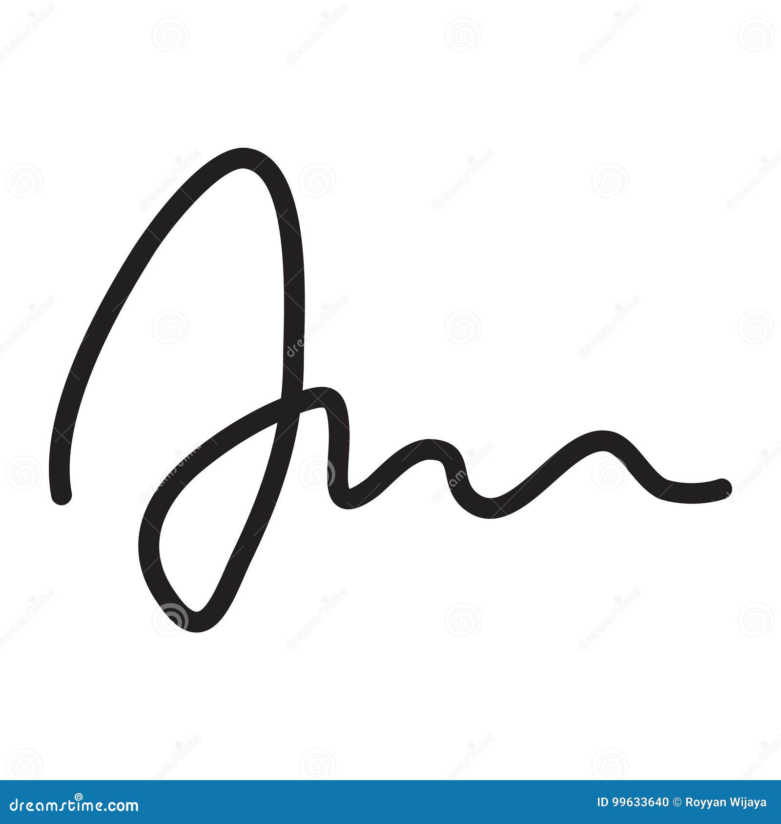 Autograph stock vector. Illustration of icon, identity - 99633640