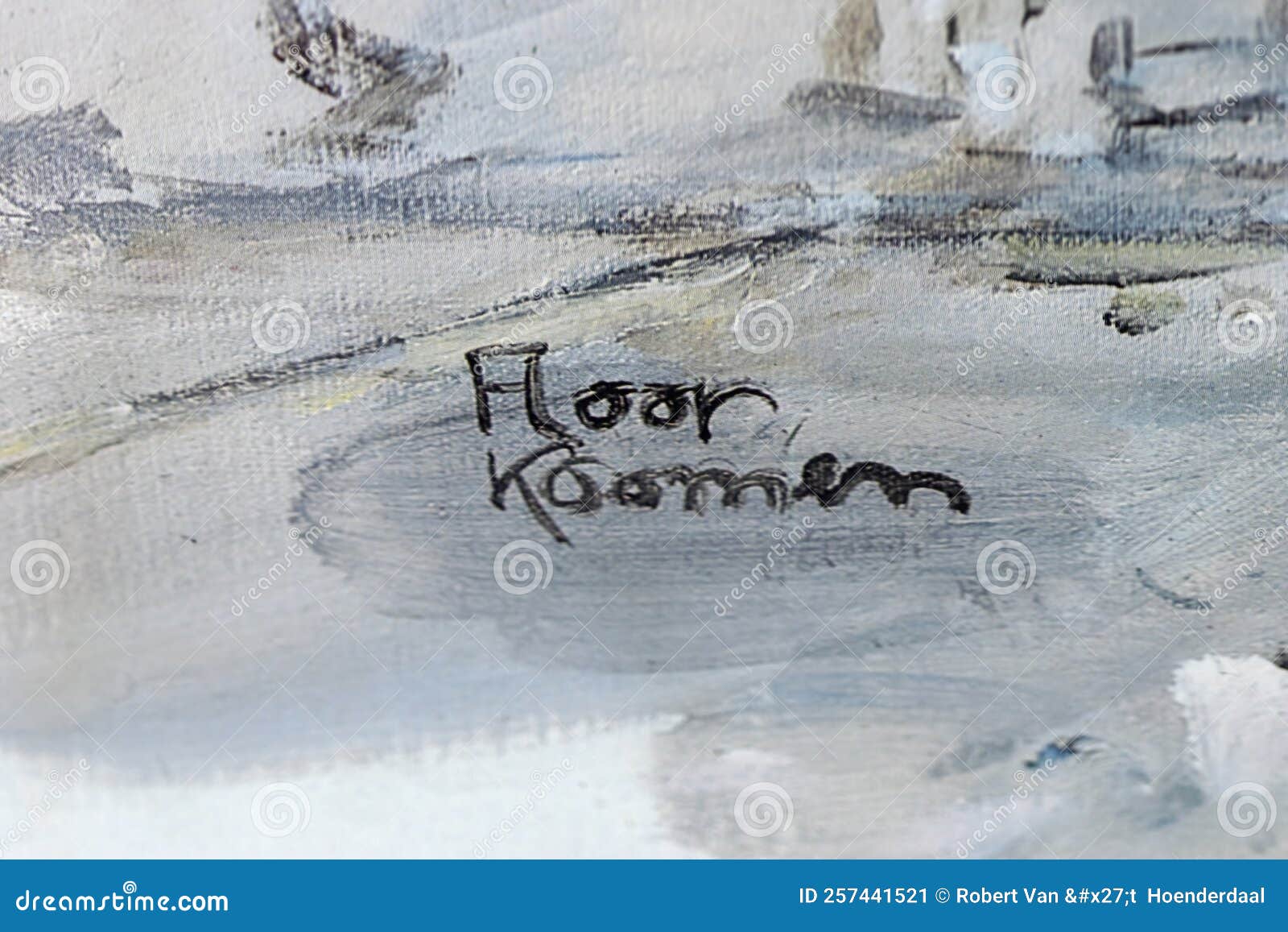 Autograph from the Painter Floor Koomen at Amsterdam the Netherlands 8 ...