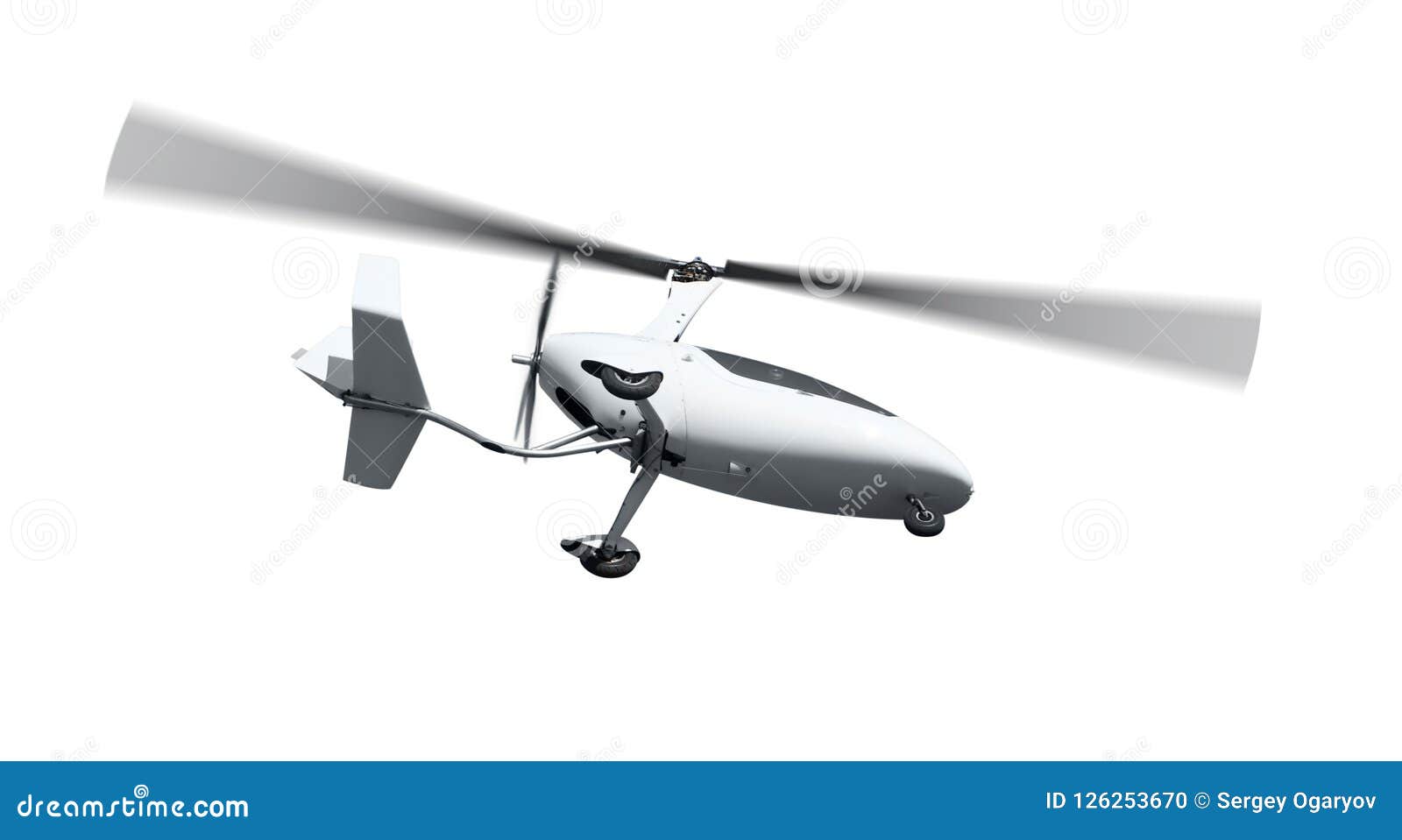 White Autogyro Or Gyrocopter Royalty-Free Stock Photography ...