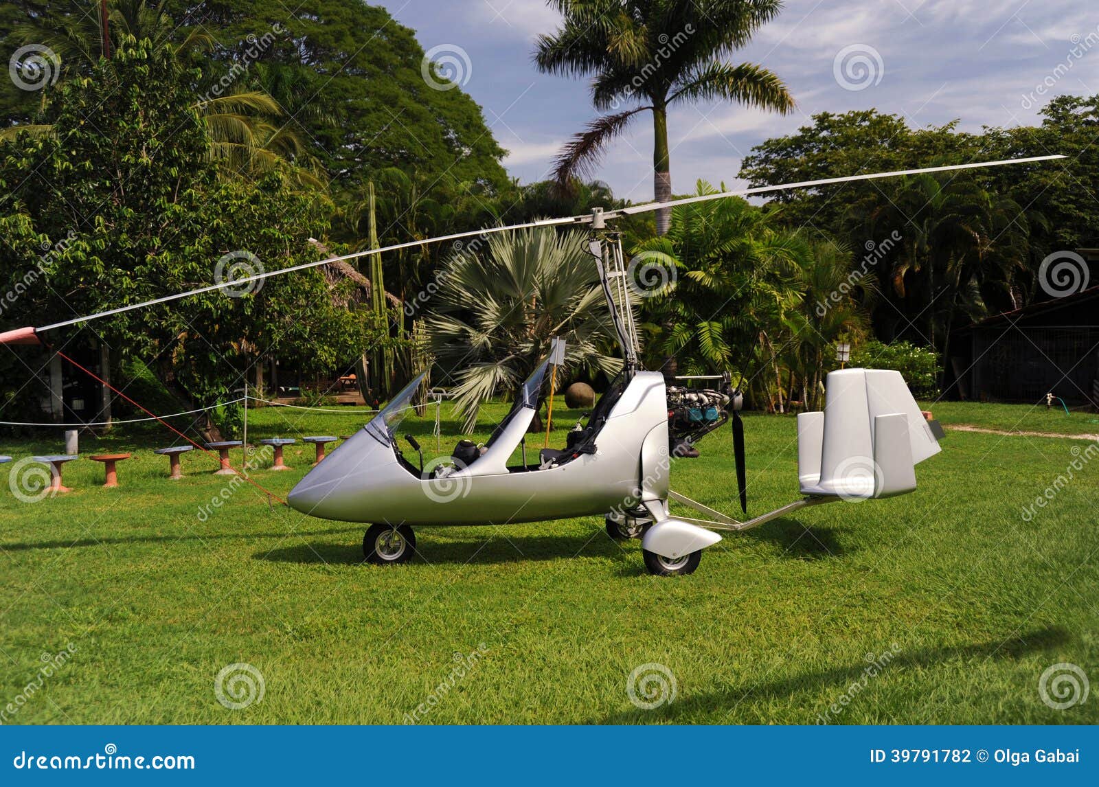 Autogyro Parked on the Private Airfield Stock Photo - Image of autogiro ...