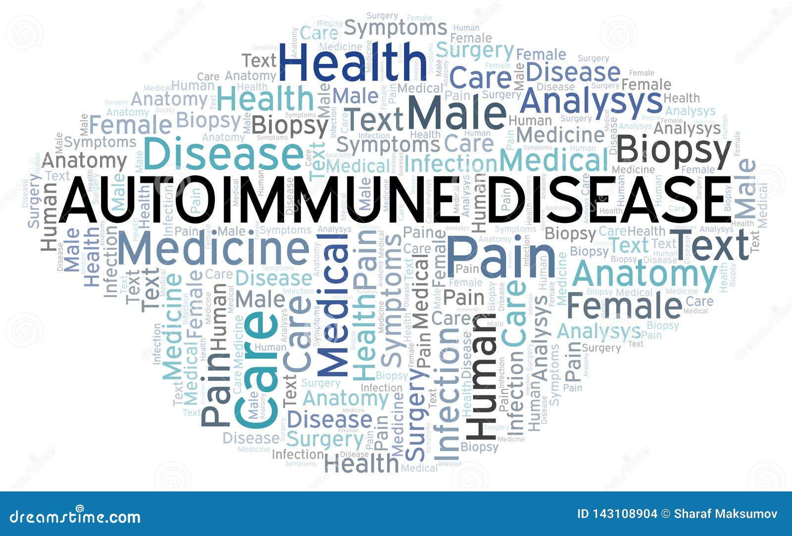 Autoimmune Disease Word Cloud Stock Illustration - Illustration of ...