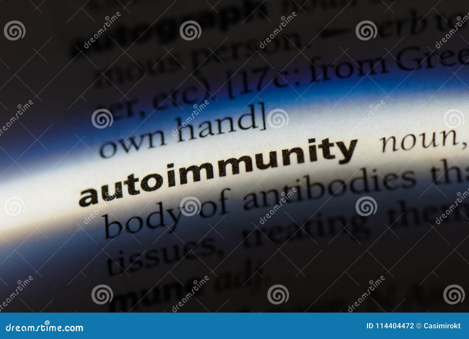 Autoimmunity stock photo. Image of printed, book, paper - 114404472