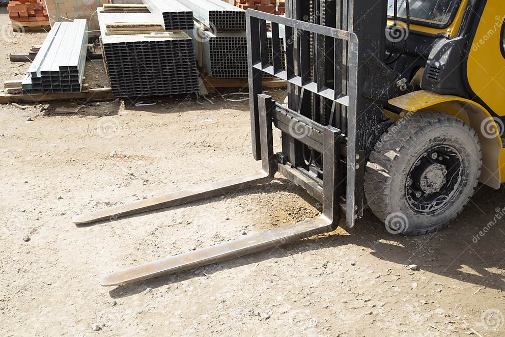 Autoloader. Loading Operations at the Warehouse of Construction ...