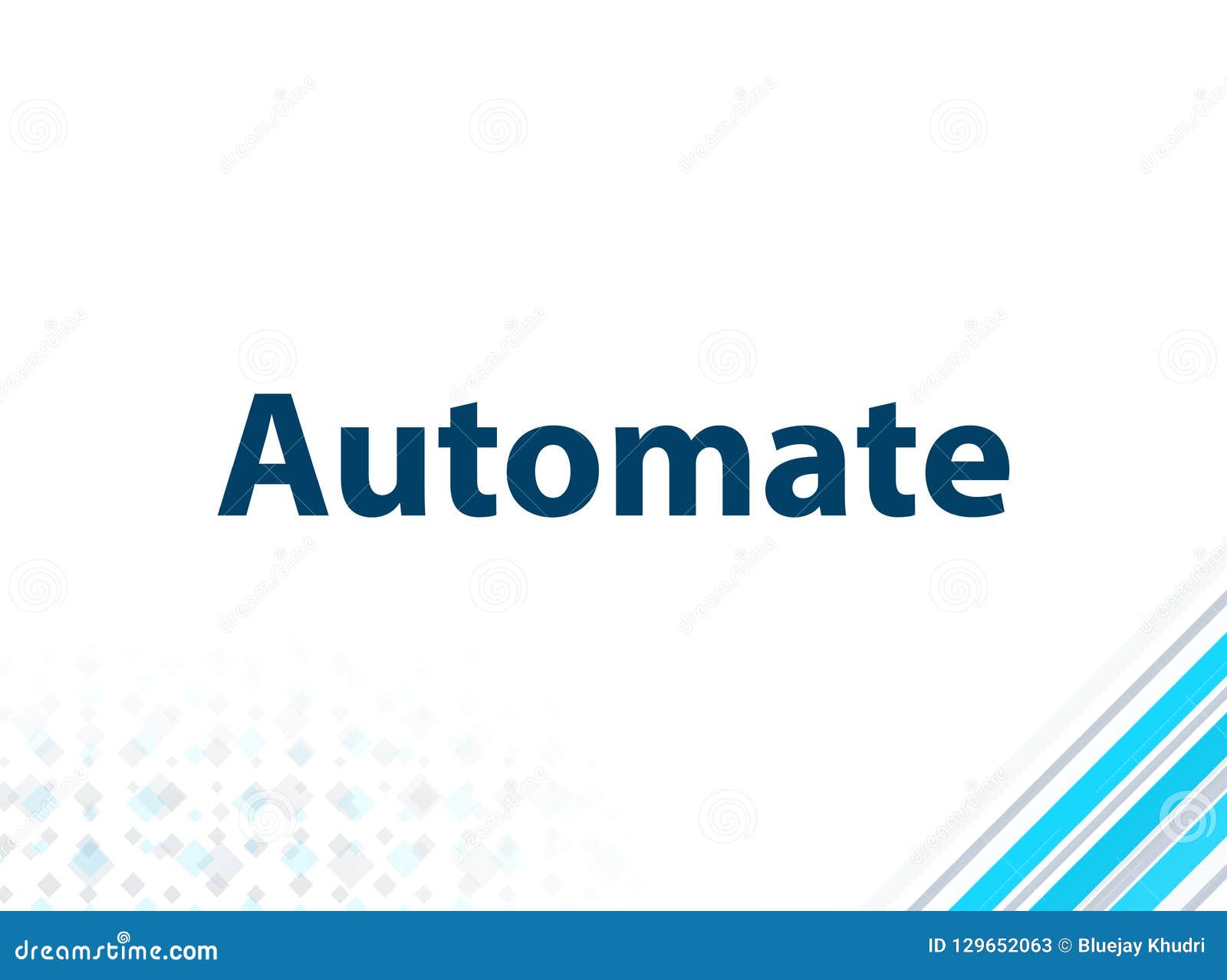 Automate Modern Flat Design Blue Abstract Background Stock Illustration ...