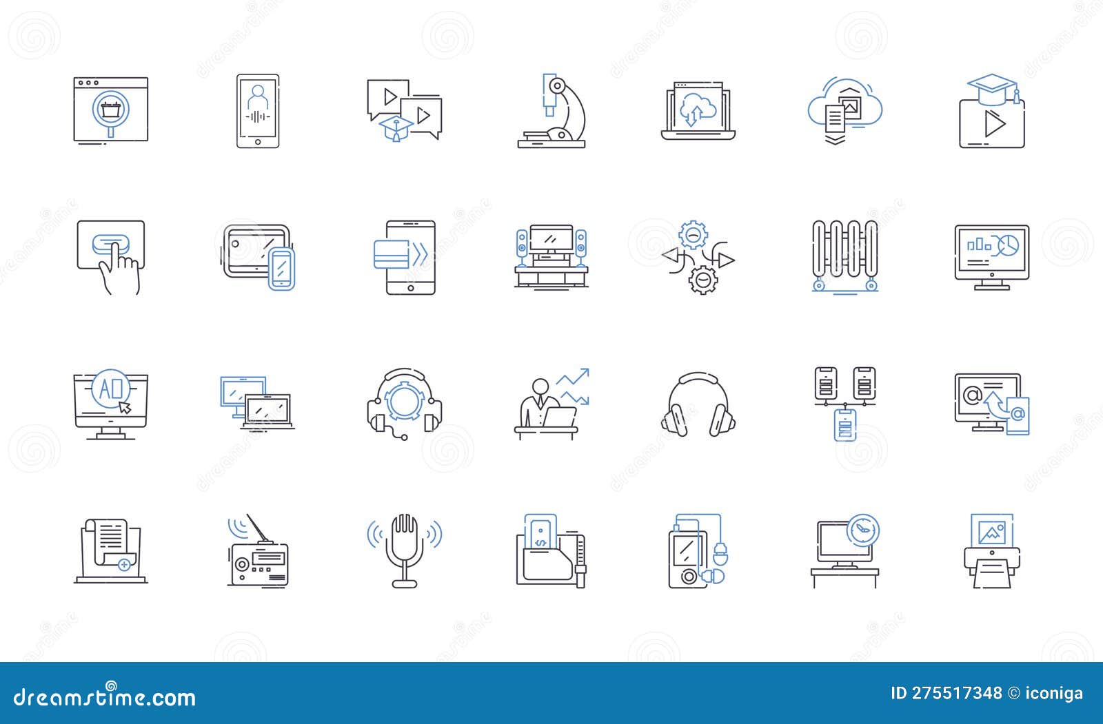 Automated Agents Line Icons Collection. Intelligence, Robotics ... Automated Agents Line Icons Collection. Intelligence, Robotics ...