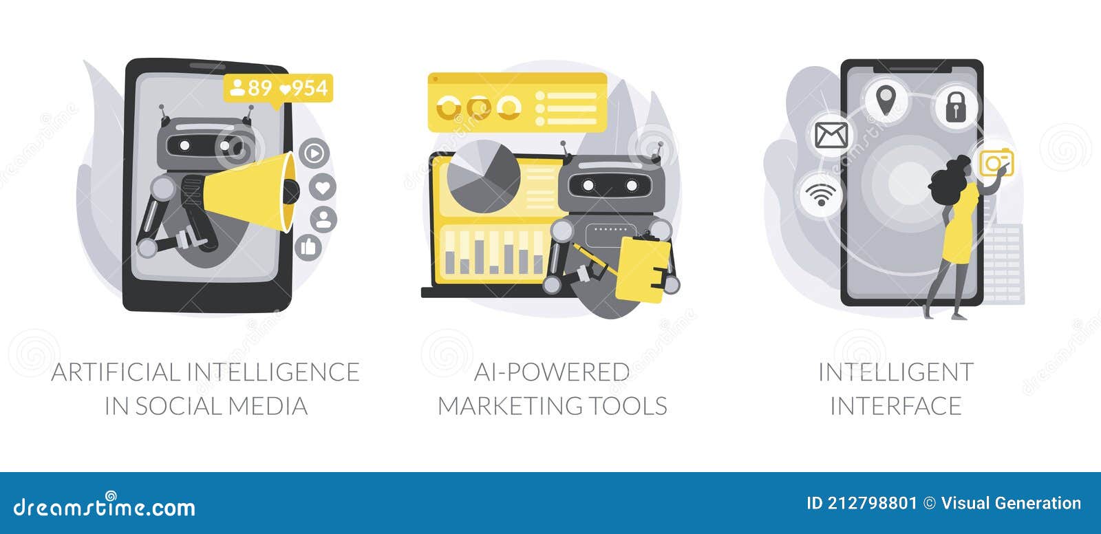 Automated Algorithm Abstract Concept Vector Illustrations. Stock Vector ...