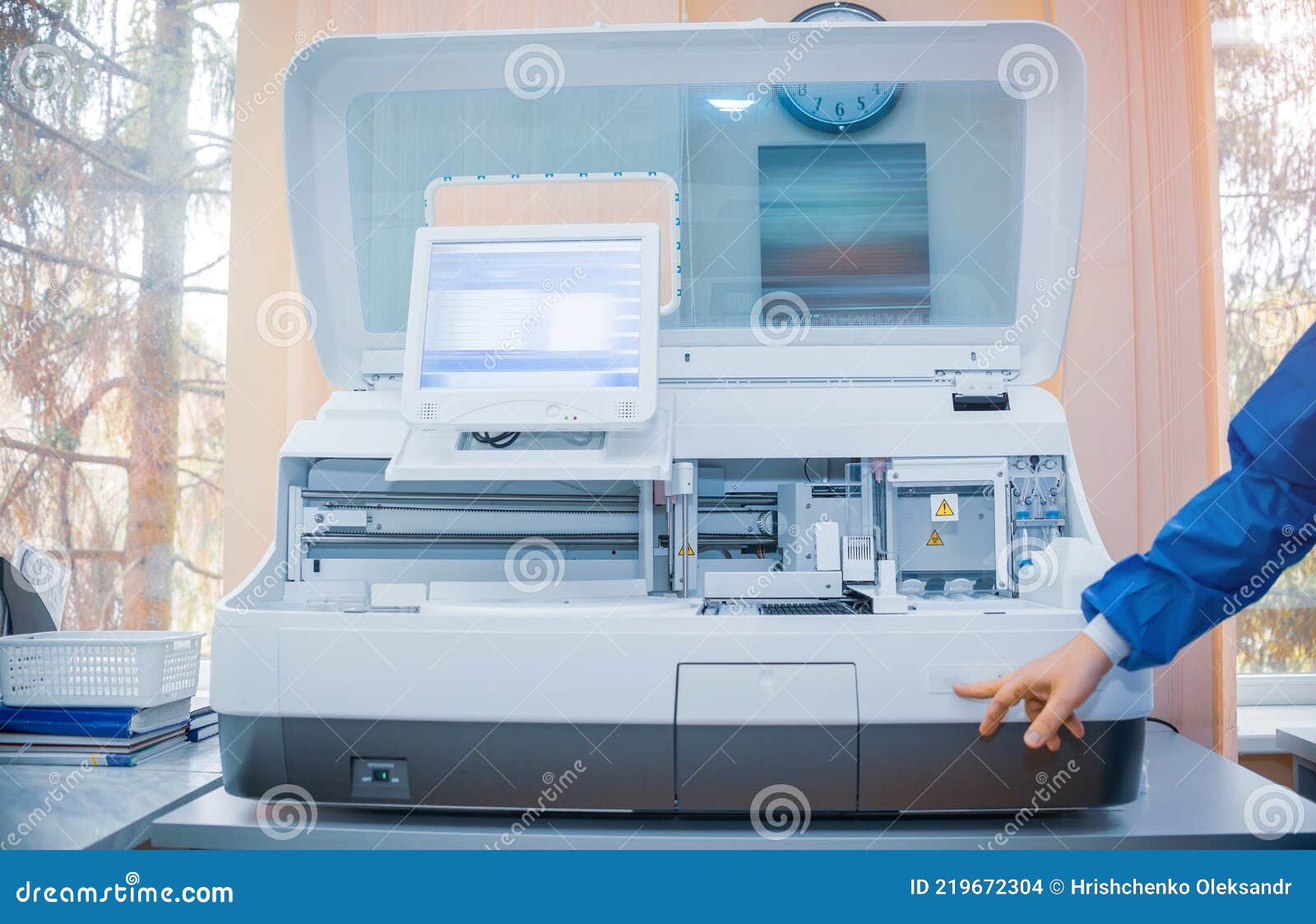 Automated Analyzer for Immunochemical Analysis Stock Photo - Image of ...
