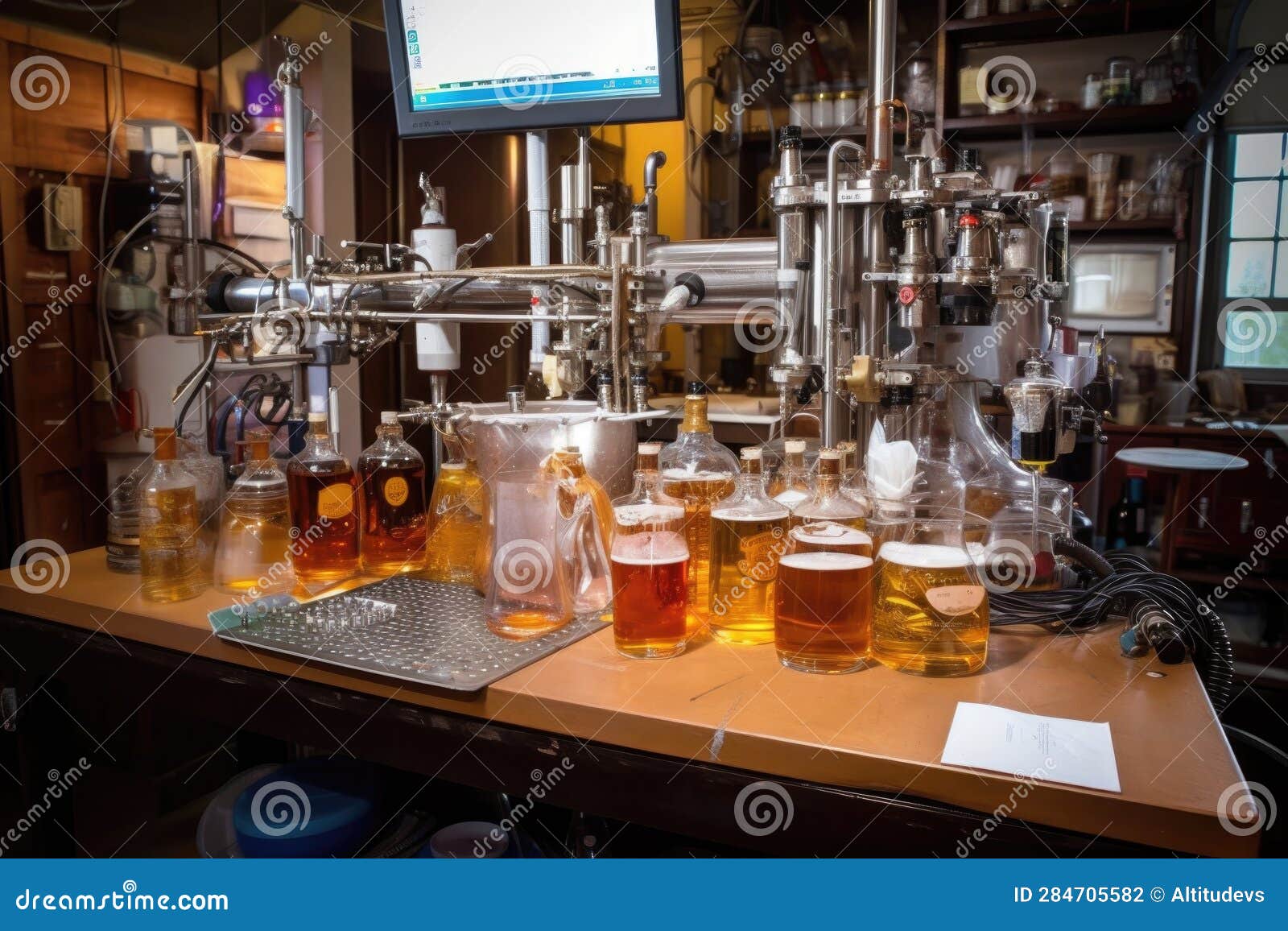 Automated Beer Dispensing System With Robotic Arms Royalty-Free Stock ...