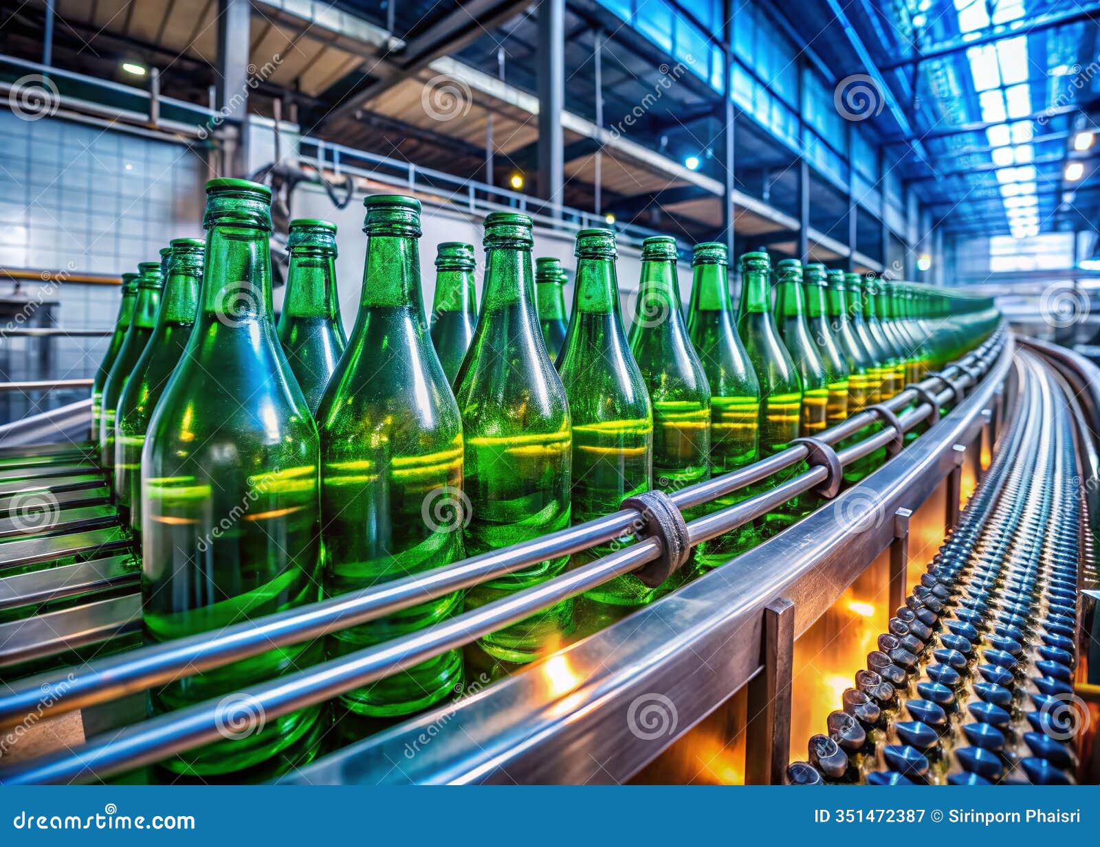 Automated Bottle Cleaning System on a Conveyor Belt Efficient ...