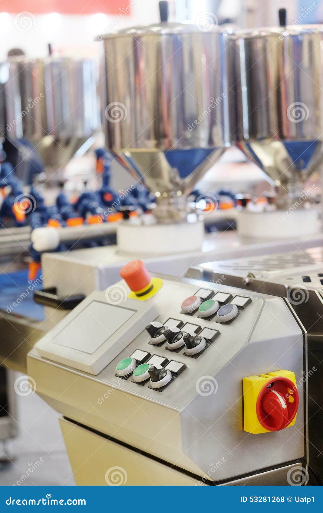 Automated Bread Production Line Stock Photo - Image of loafs ...