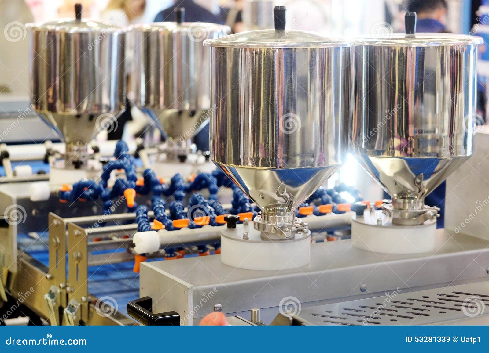 Automated Bread Production Line Stock Image - Image of equipment ...