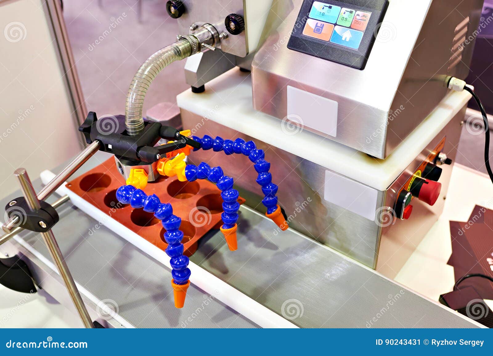 Automated Bread Production Line in Bakery Stock Image - Image of ...