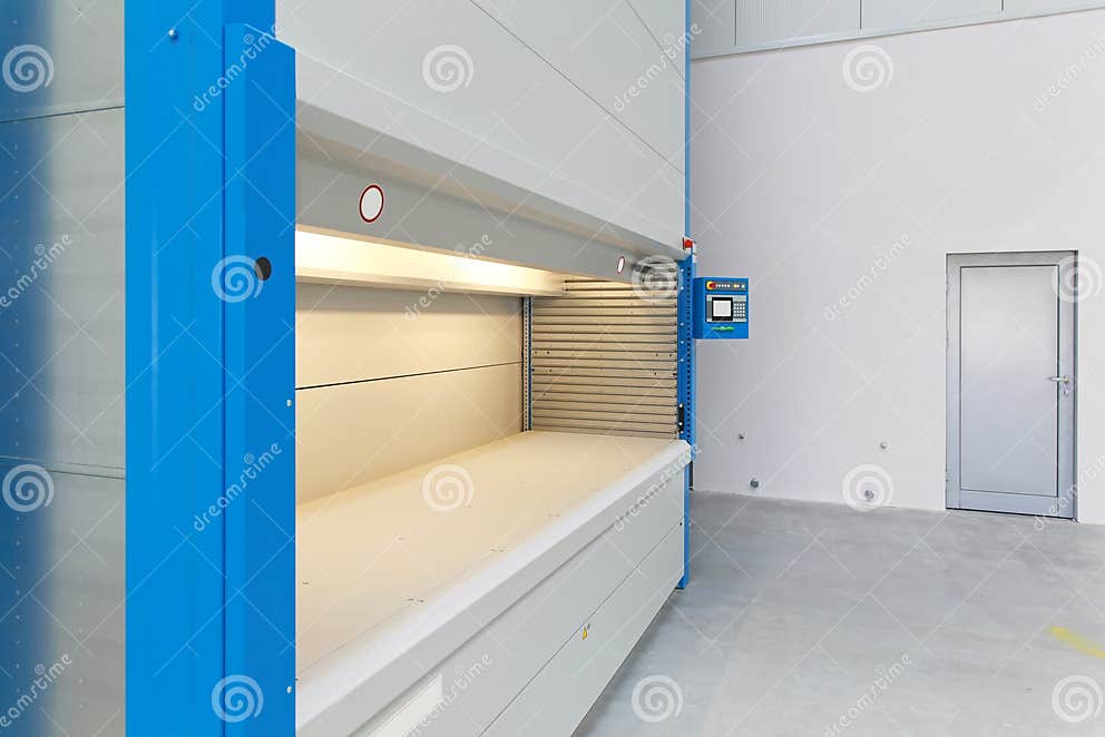 Automated carousel storage stock image. Image of shelving - 36999327