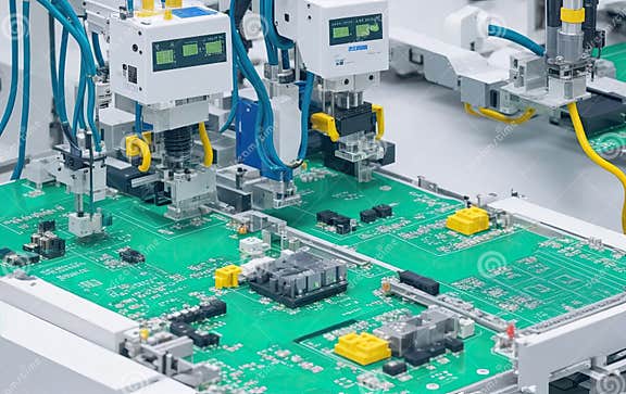 Automated Chip Manufacturing Process in Manufacturing Stock ...