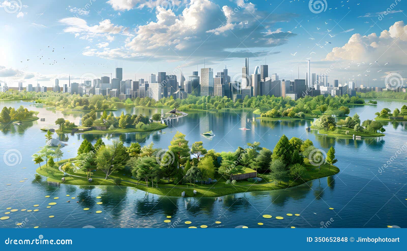 Automated Climate Mitigation Systems Cities Stock Illustration ...